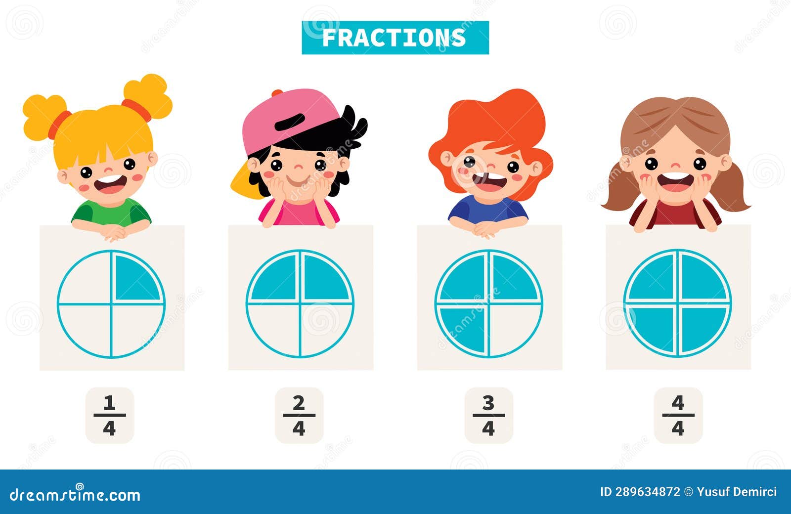 Dessin Vectoriel De La Feuille De Calcul Des Fractions Illustration ...