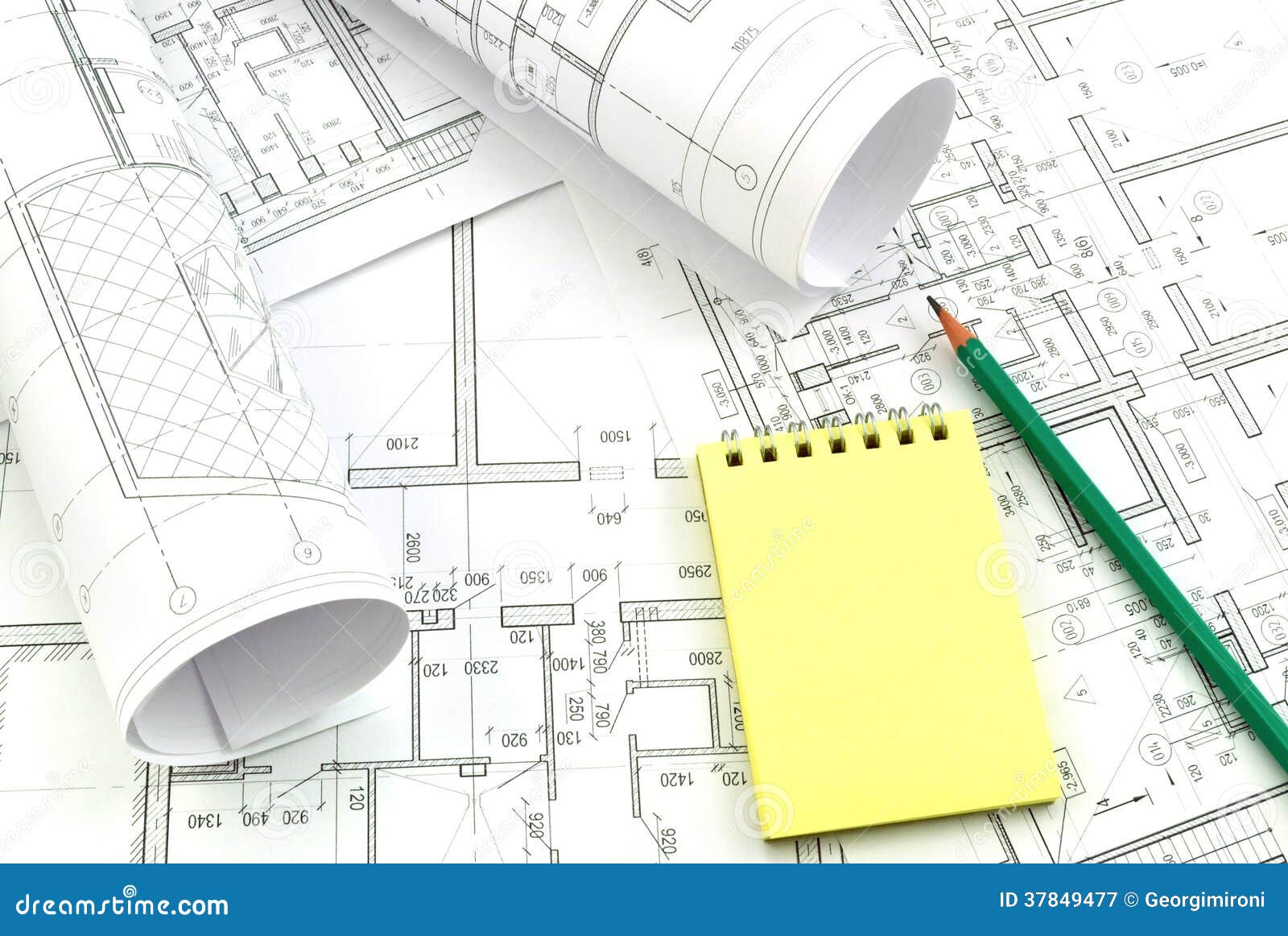 Dessins Et Carnet De Projet Image stock - Image du image, neuf: 37849477