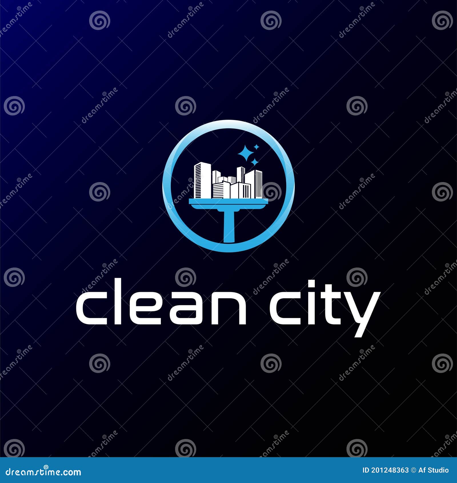 City Building Estate Cleaning Service Logo Design Vector Stock Vector ...