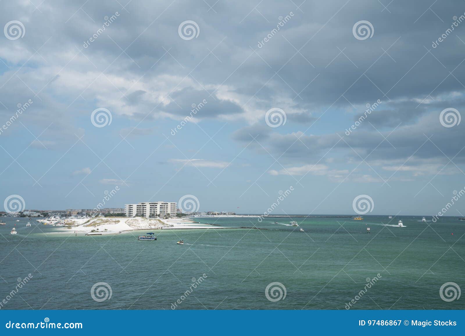 Destin area in Florida stock image. Image of bridge, transportation ...