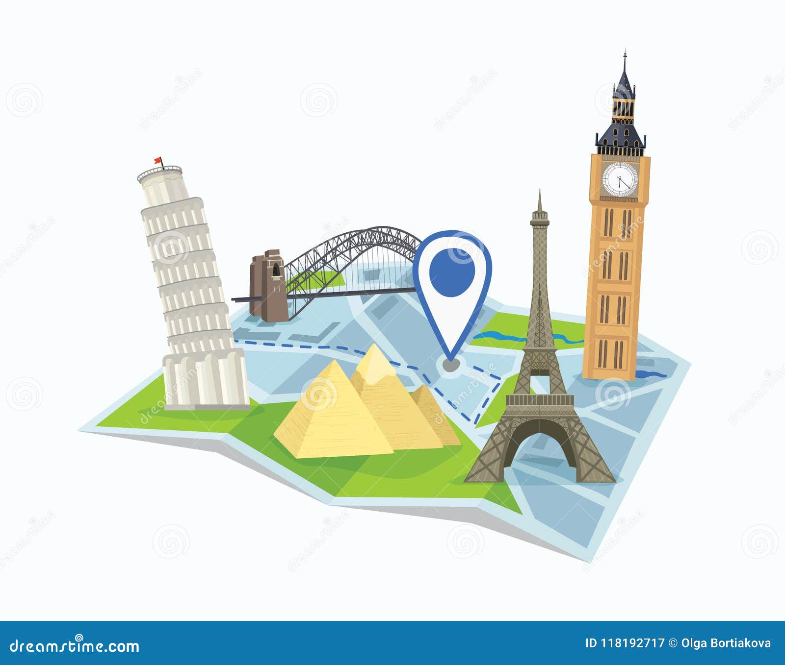 Destination vector concept stock vector. Illustration of isolated ...
