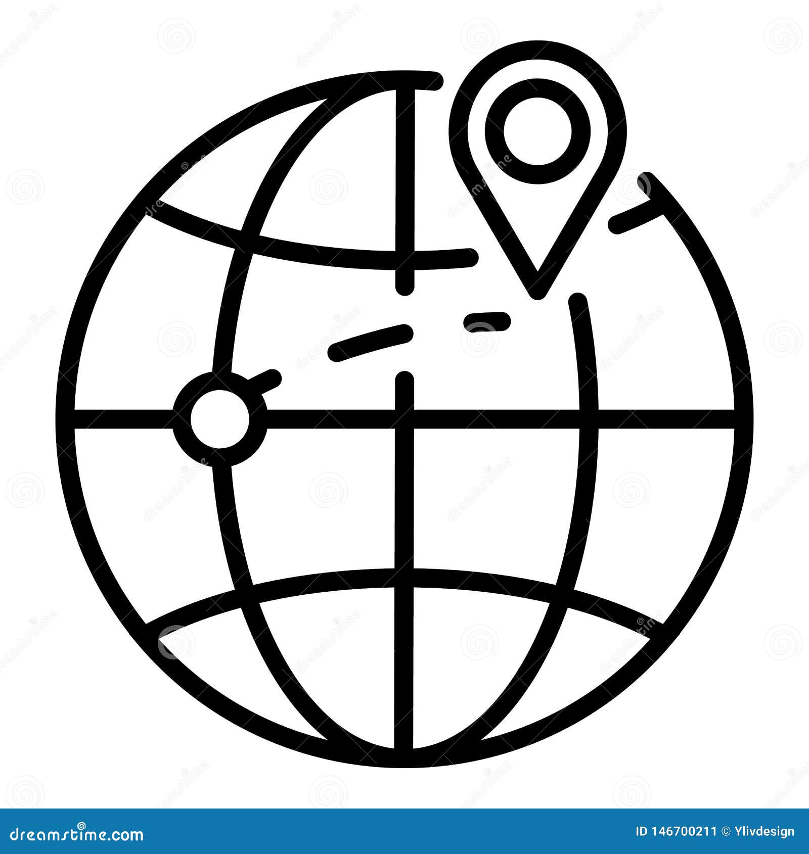 Destination of Export Goods Icon, Outline Style Stock Vector ...