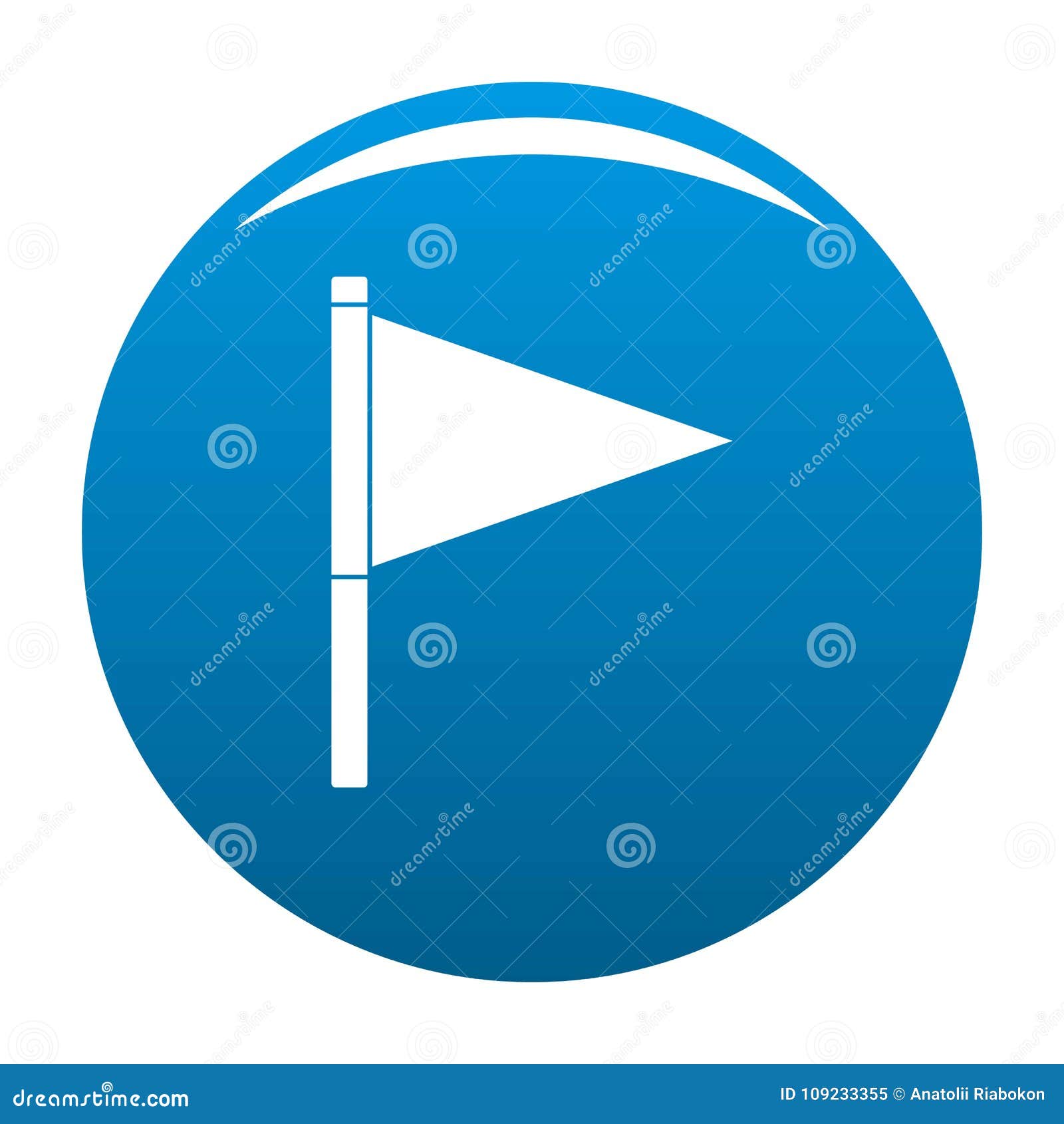 Destination Flag Icon Blue Vector Stock Vector - Illustration of logo ...