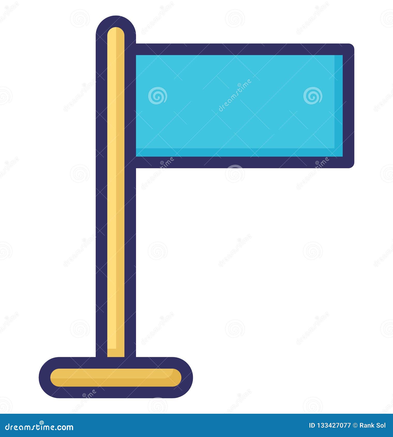 Destination Flag Isolated Vector Icon that Can Be Easily Modified or ...