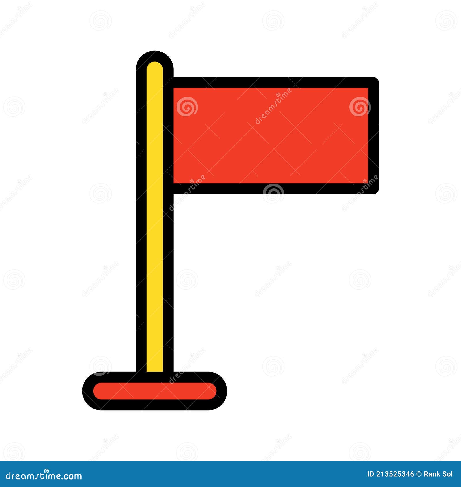 Destination Flag Isolated Vector Icon that Can Be Easily Modified or ...