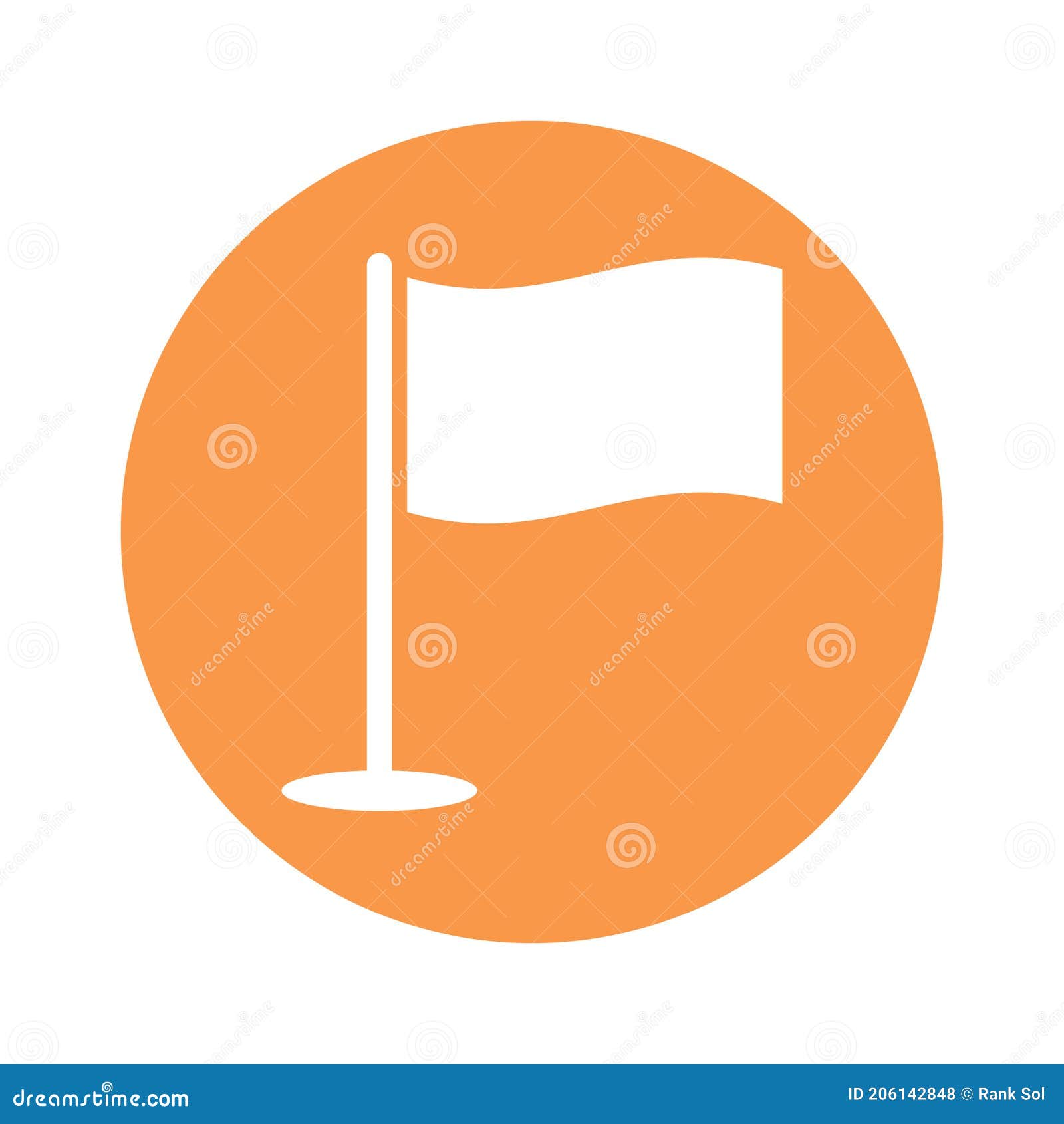 Destination Flag Isolated Vector Icon Which Can Be Easily Modified or ...