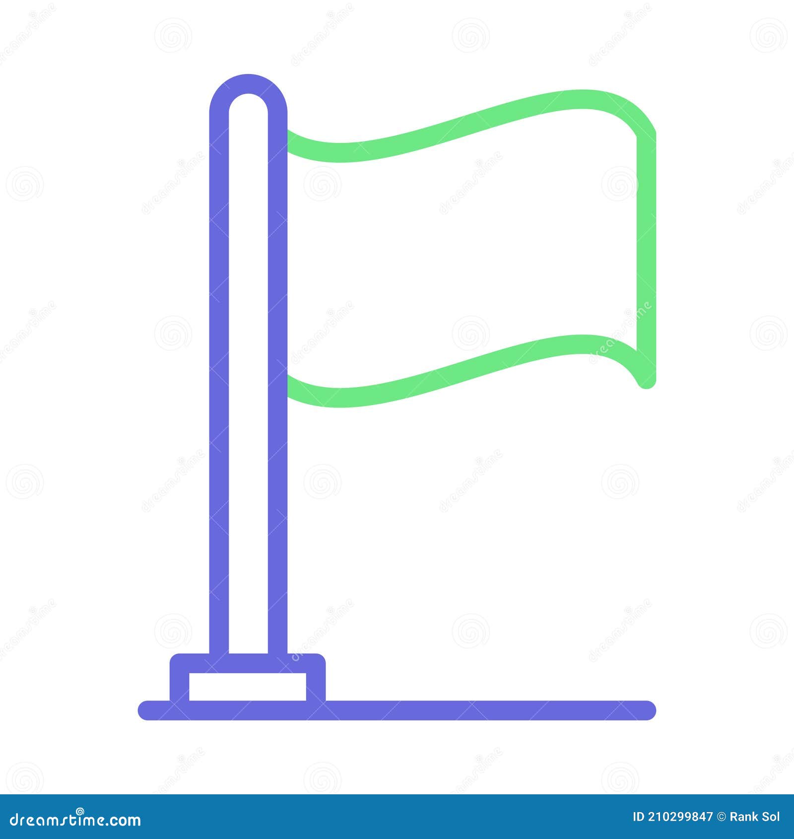 Destination Flag Isolated Vector Icon Which Can Easily Modify or Edit ...
