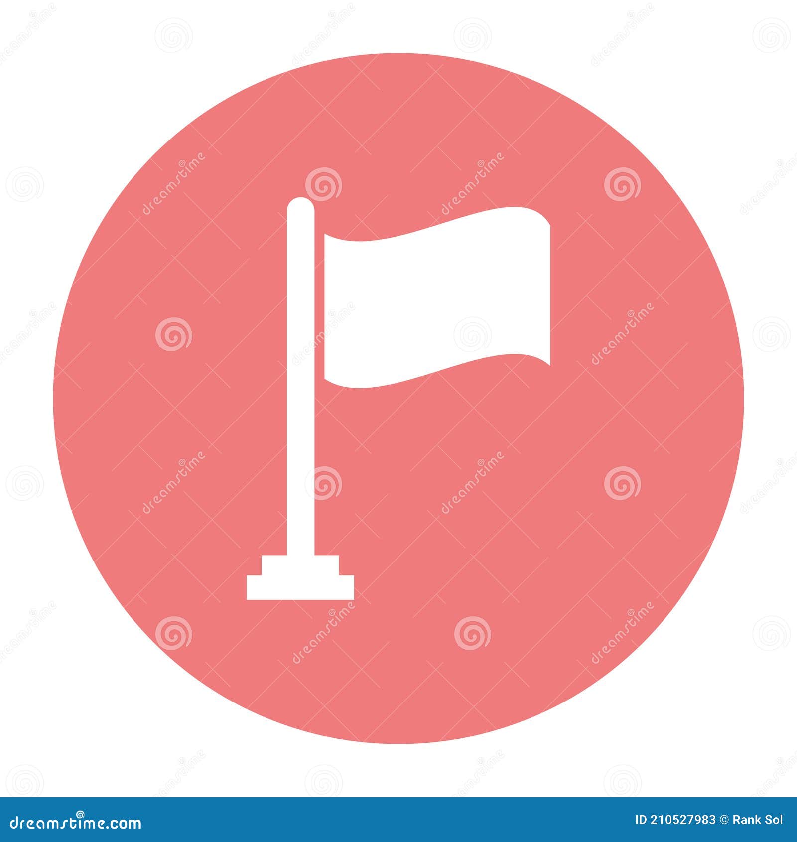 Destination Flag Isolated Vector Icon Which Can Easily Modify or Edit ...