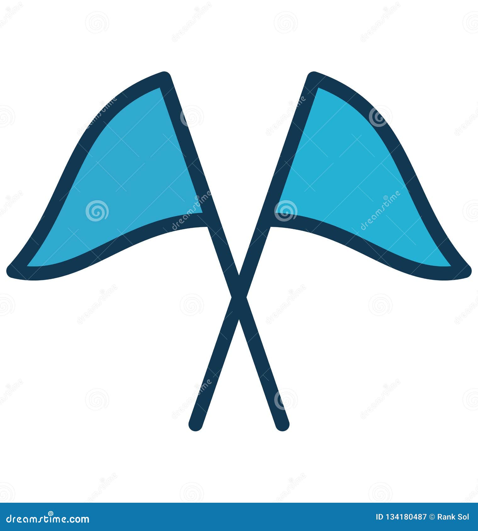 Destination Flags, Two Flags Vector that Can Be Easily Modified or Edit ...