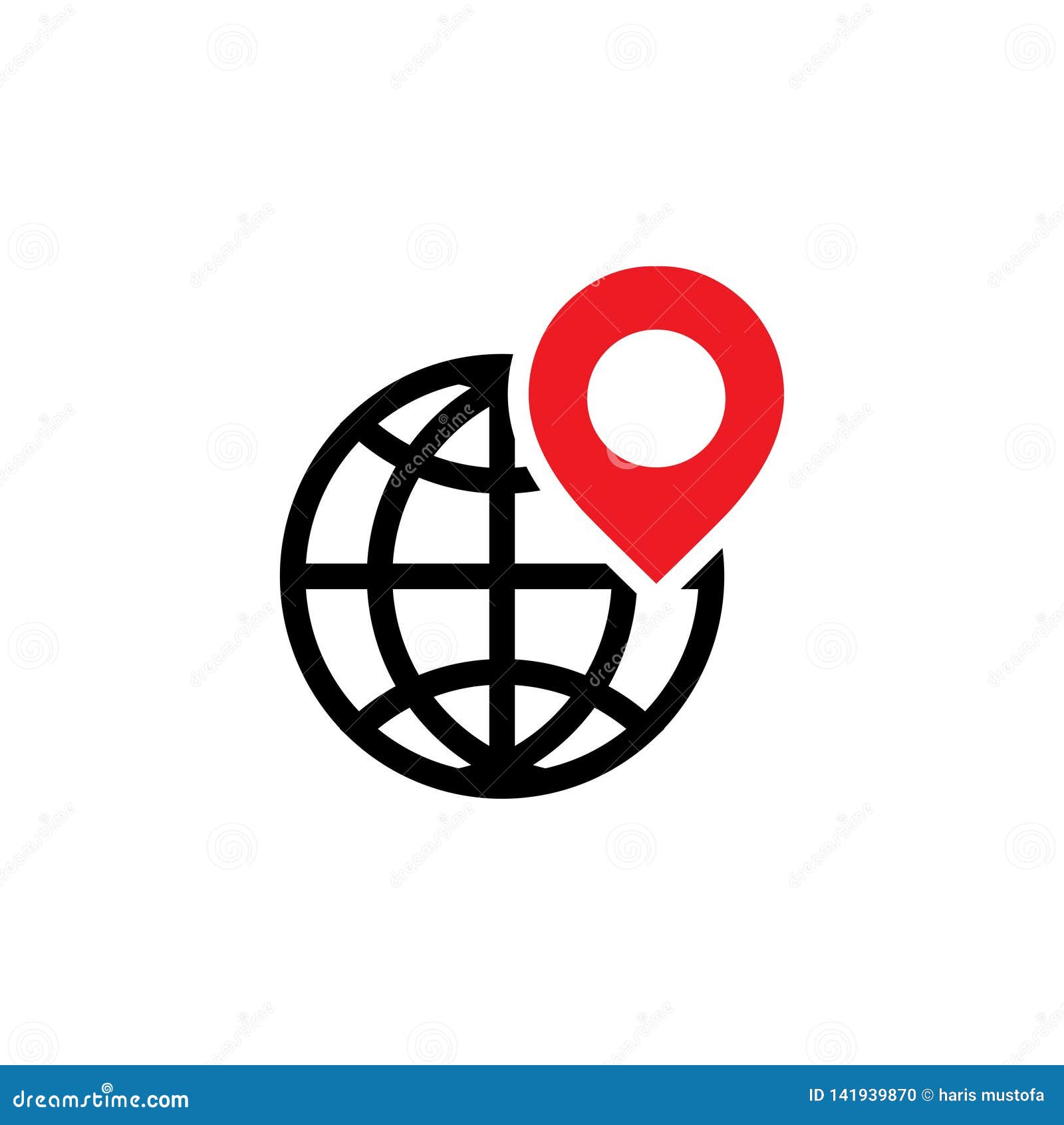 Destination Icon Design Template Vector Isolated Stock Illustration ...