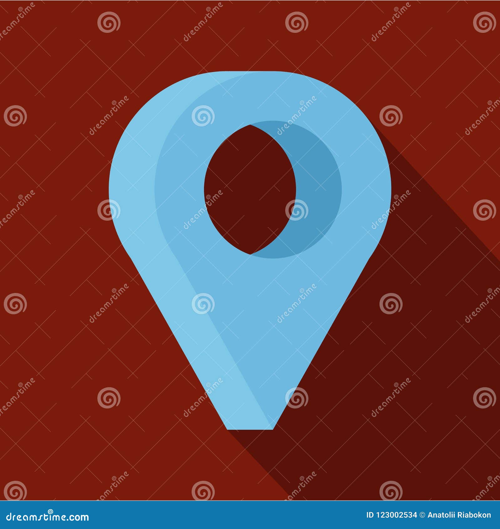 Destination Icon, Flat Style. Stock Illustration - Illustration of ...