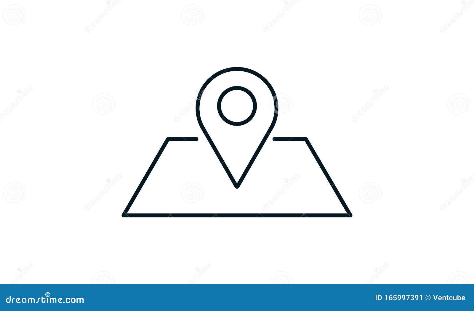 Destination Icon Flat Style Graphical Symbol. Stock Vector ...