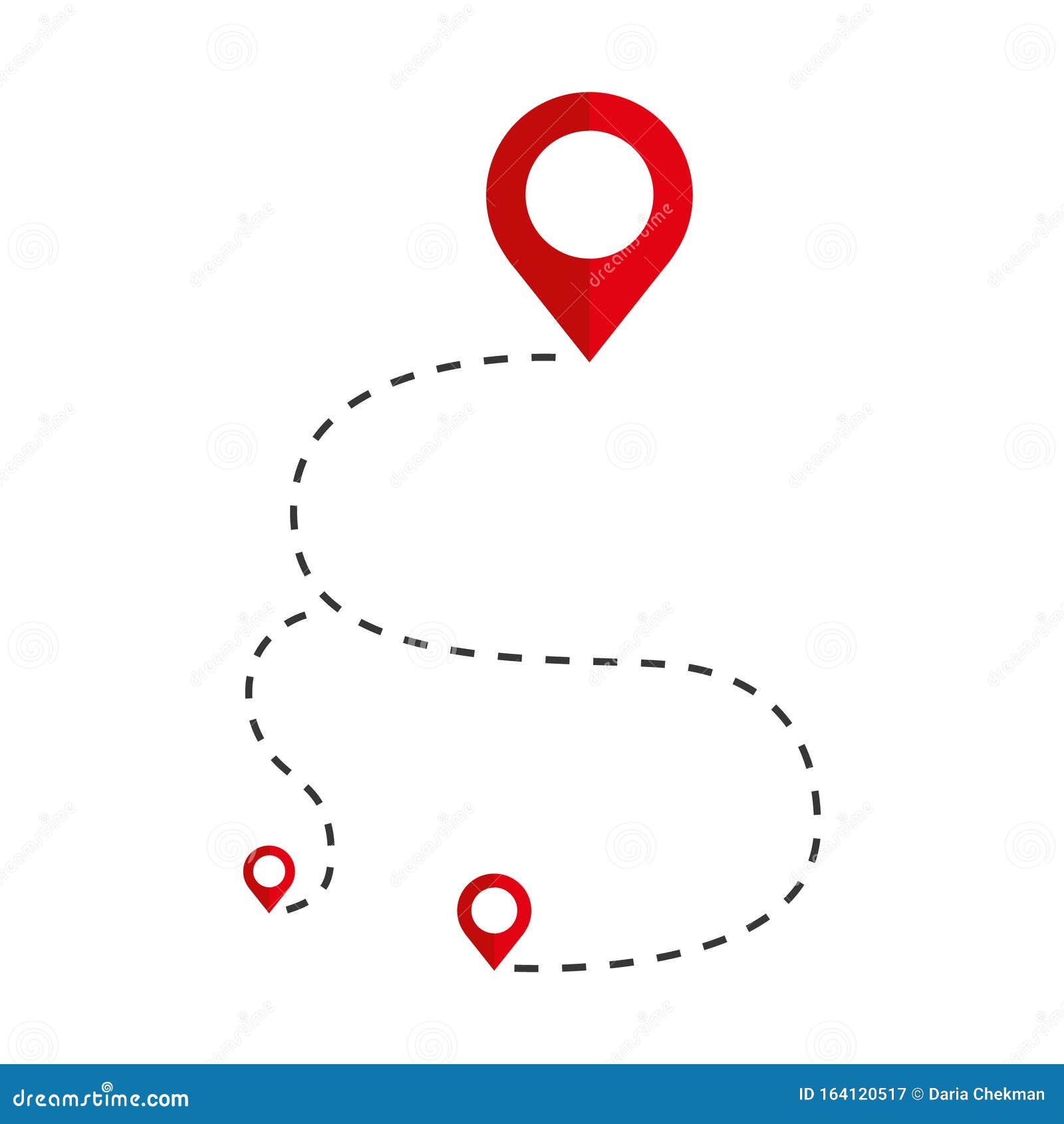 Destination Icon Vector Isolated on White Background. Thin Symbols or ...