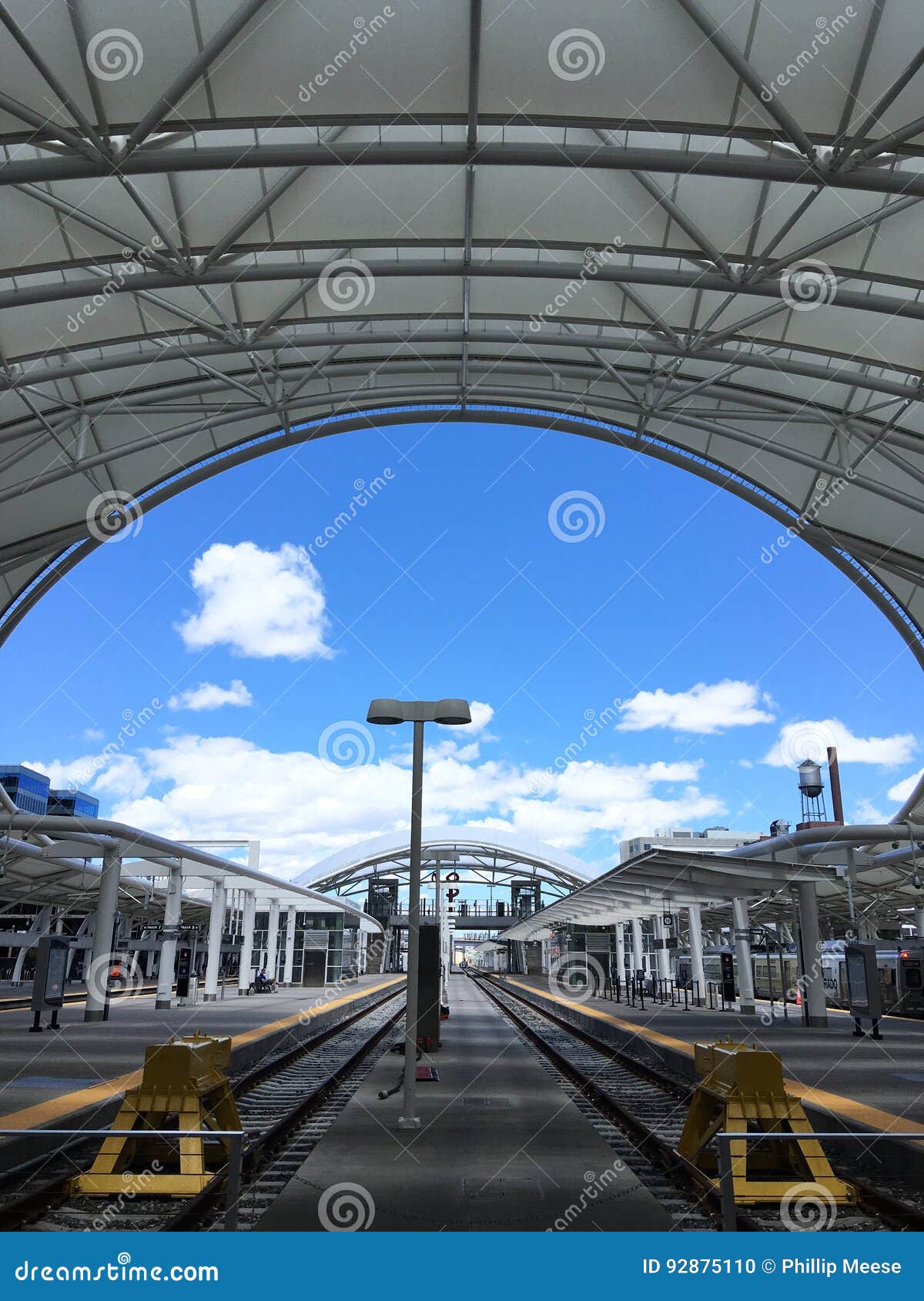 Destination Light Rail Train, Stock Photo - Image of platform ...
