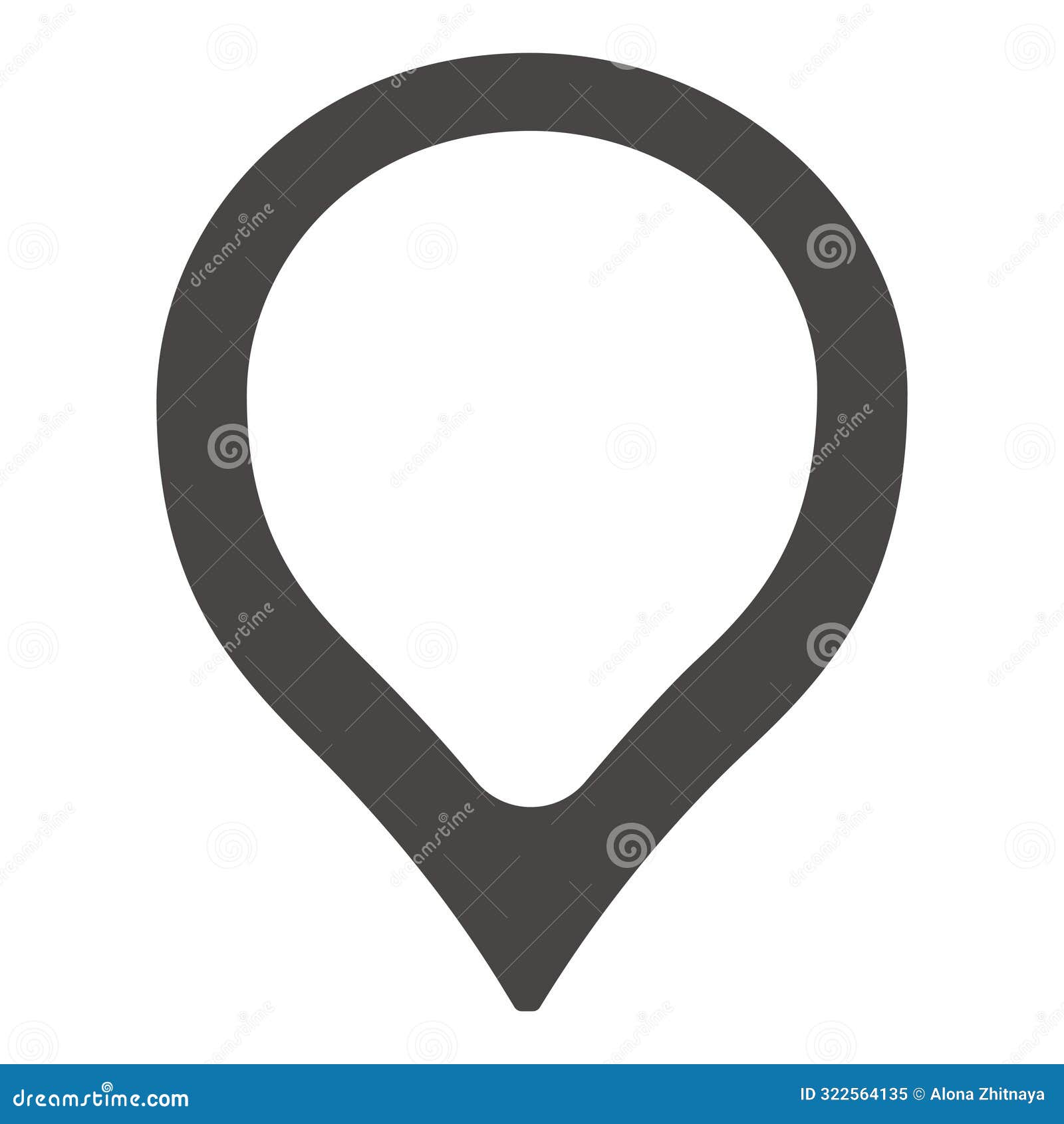 Destination Map Minimal Marker Icon, Pin Symbol, Location Icon Isolated ...