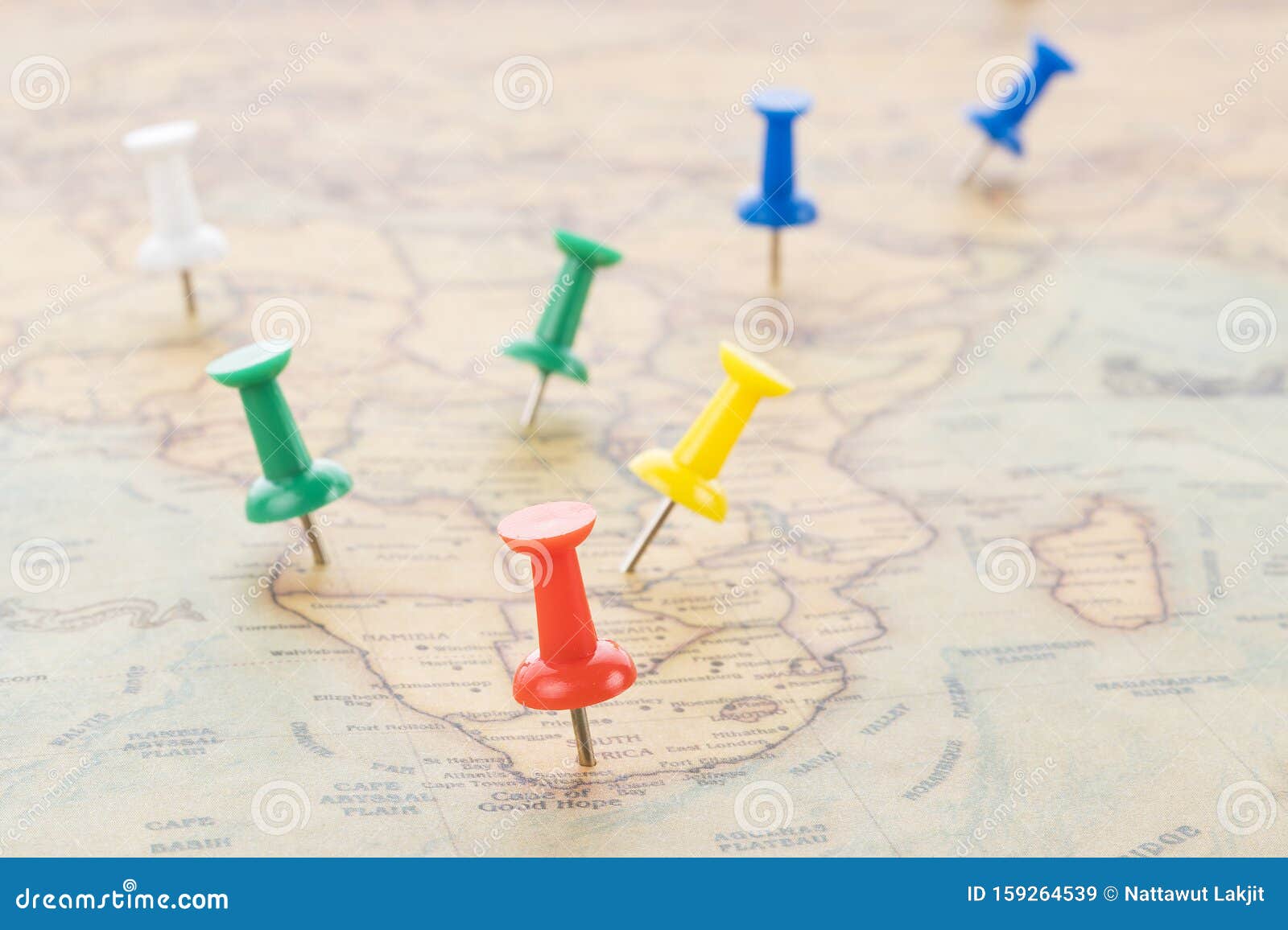Destination and Pin on the Map Stock Image - Image of destination ...