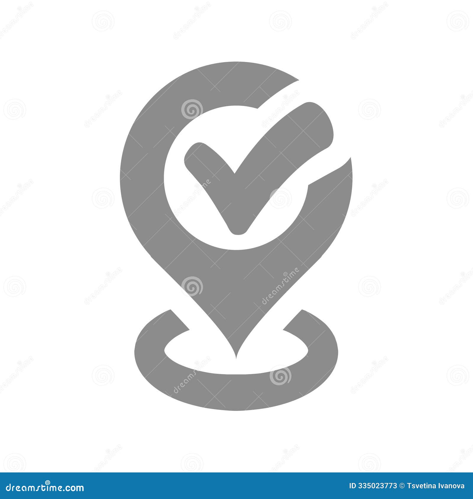 Destination Reached Vector Icon Stock Illustration - Illustration of ...