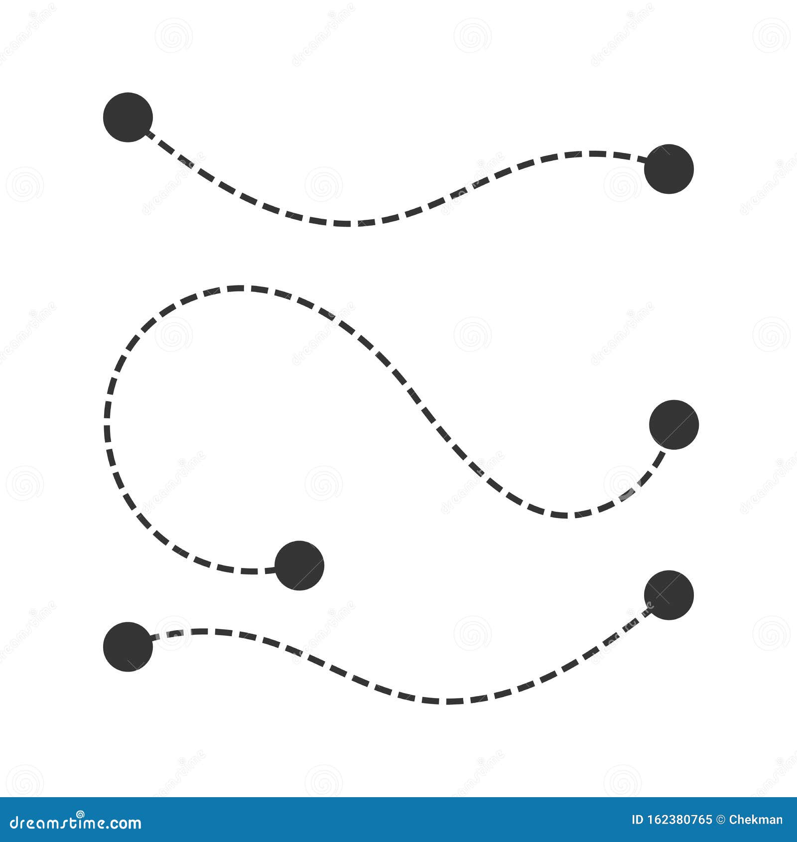 Destination Track Point Icon - Vector Stock Illustration - Illustration ...