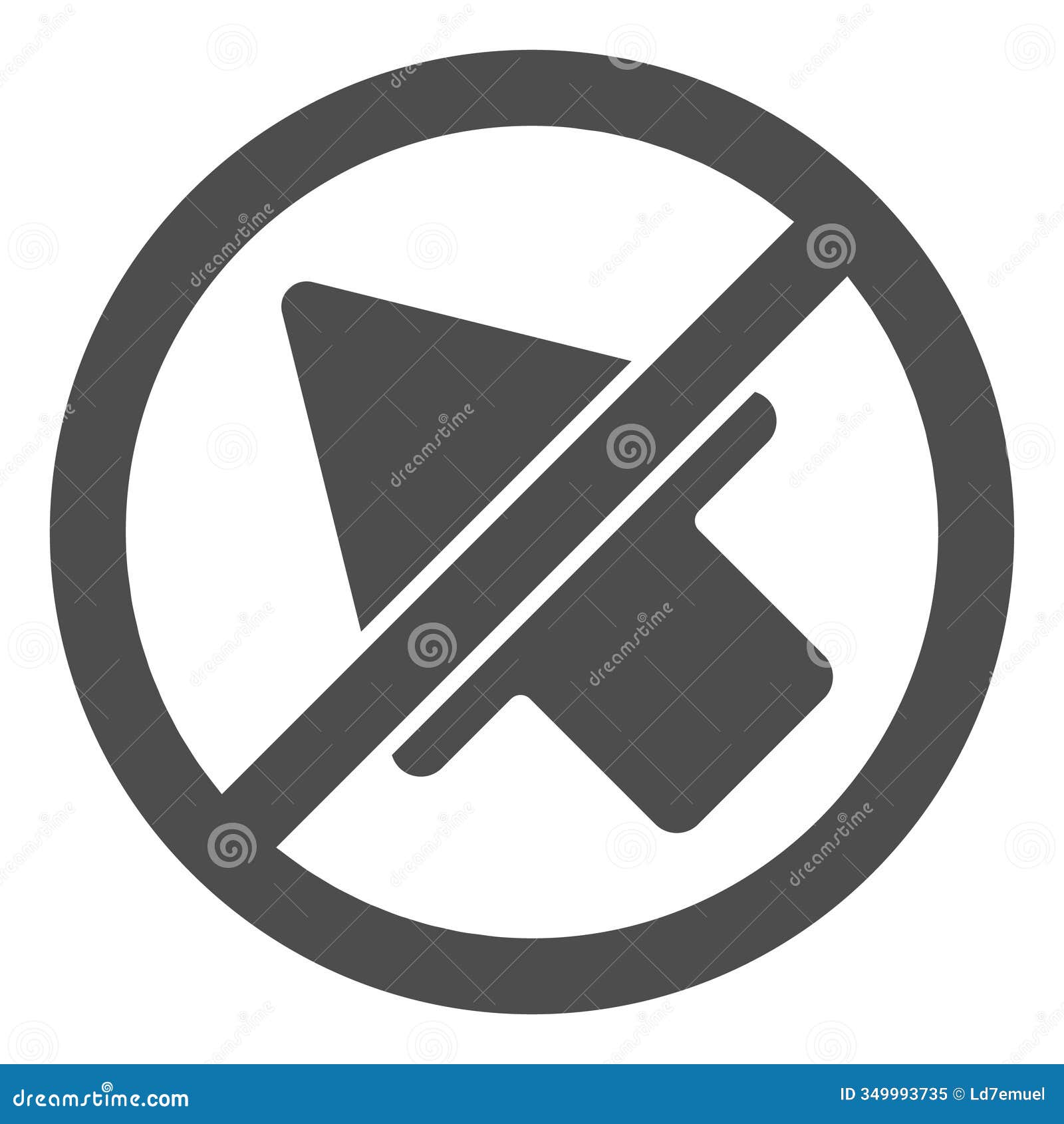 Destination Up Arrow Ban Solid Icon, Prohibited Elements Concept ...
