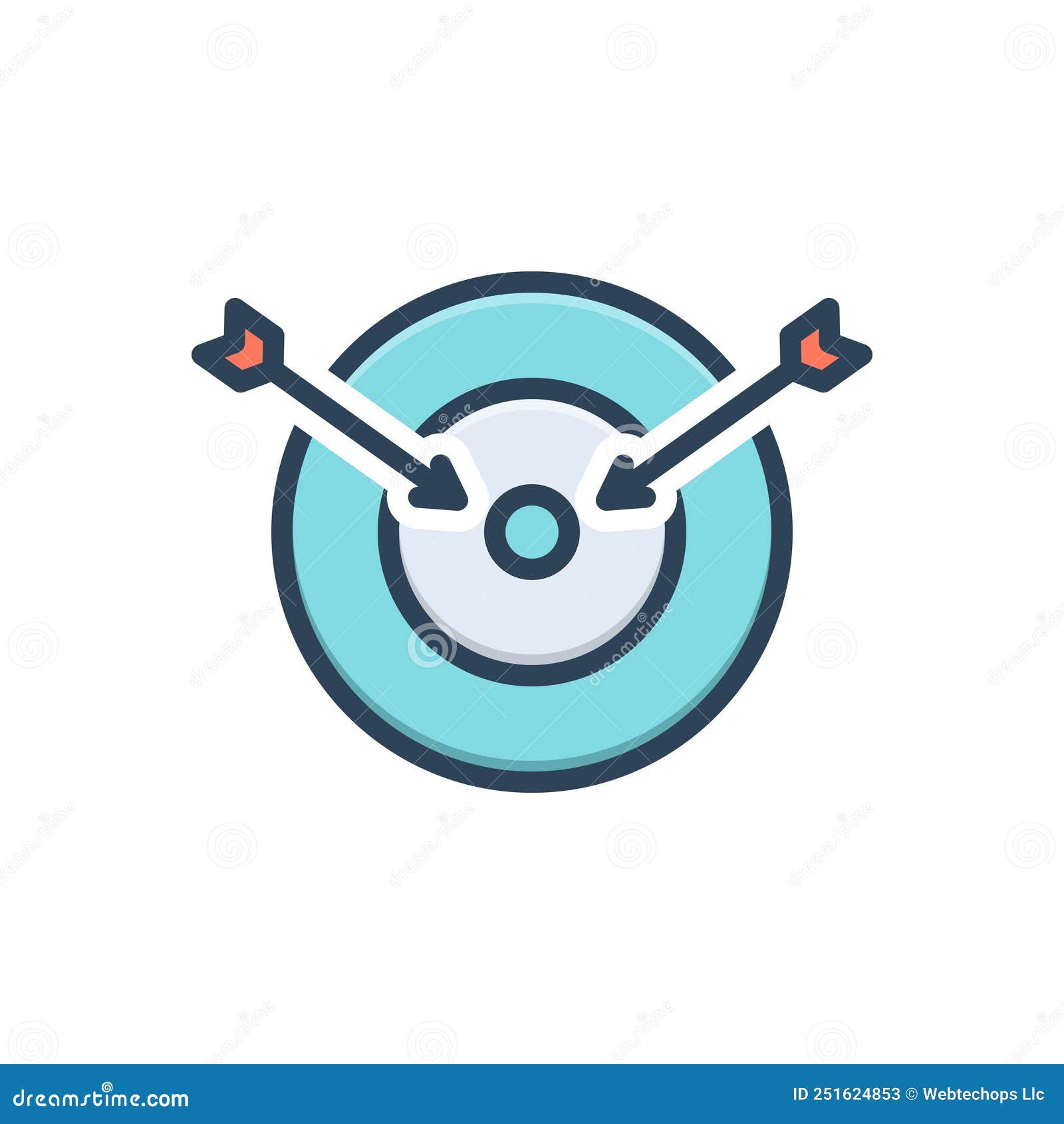 Color Illustration Icon for Destiny, Fortune and Destination Stock ...