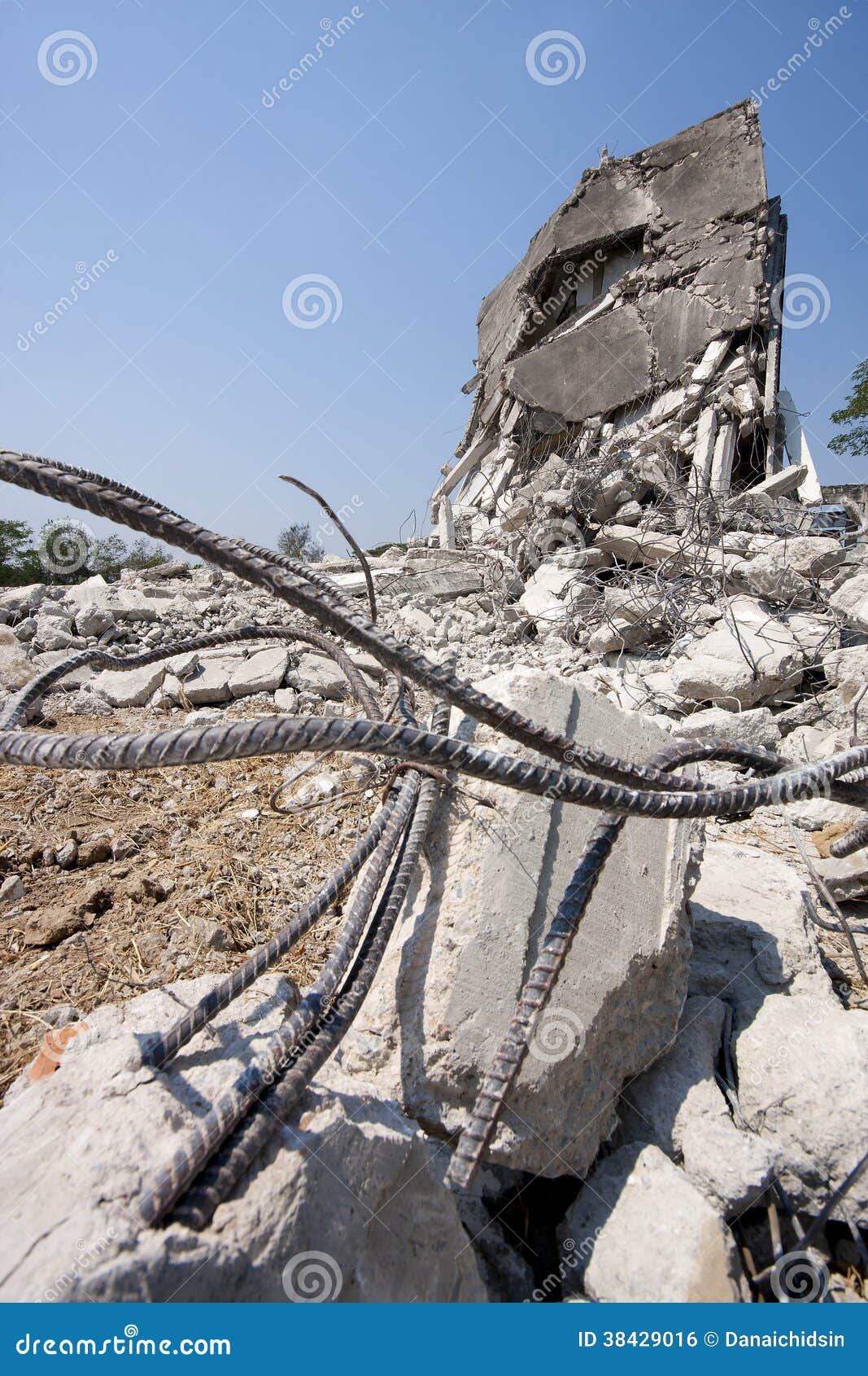 Destroy building stock photo. Image of ruin, disaster - 38429016