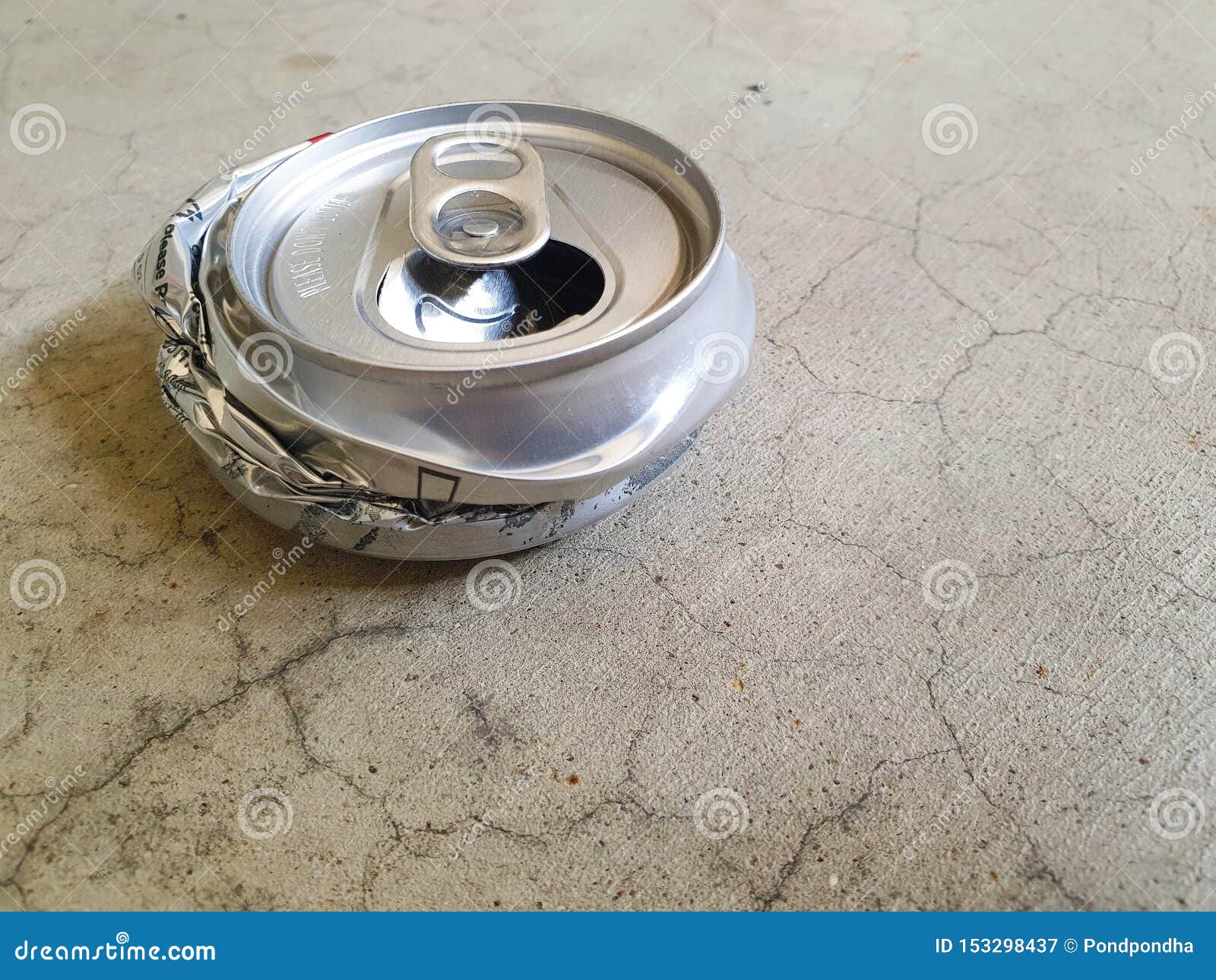 Destroy Can for Reduce Space To Put in Garbage 06 Stock Image - Image ...