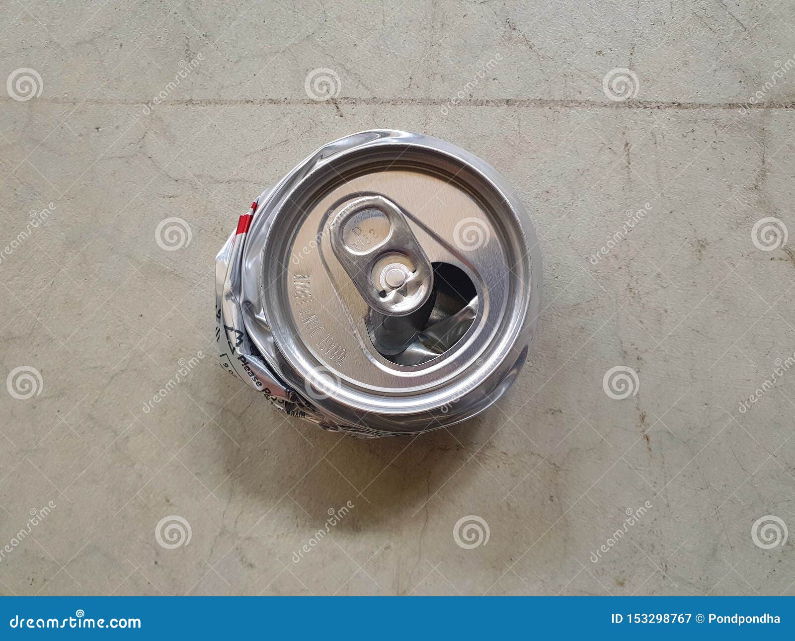 Destroy Can for Reduce Space To Put in Garbage 09 Stock Image - Image ...