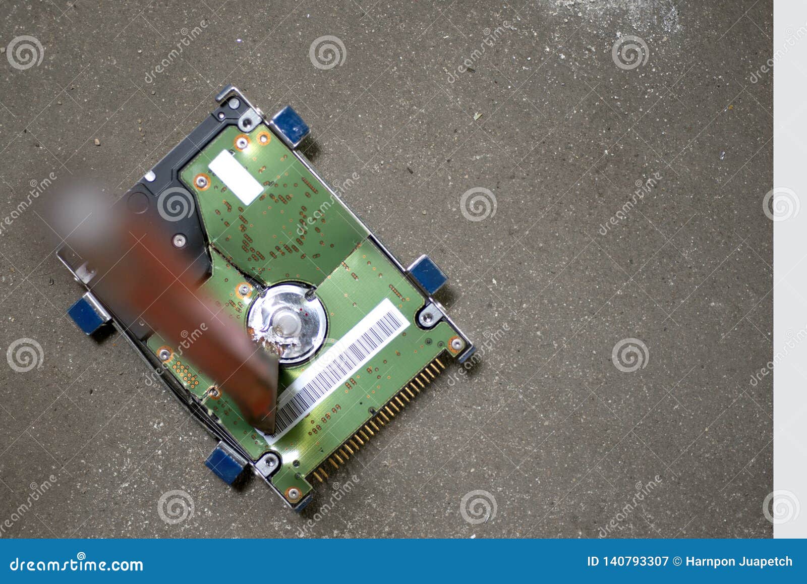 Destroy Hard Drive - Broken Data Stock Image - Image of failure ...