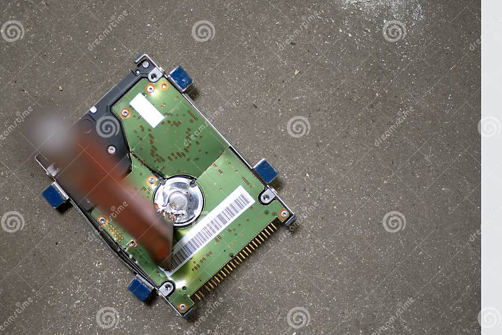 Destroy Hard Drive - Broken Data Stock Image - Image of failure ...