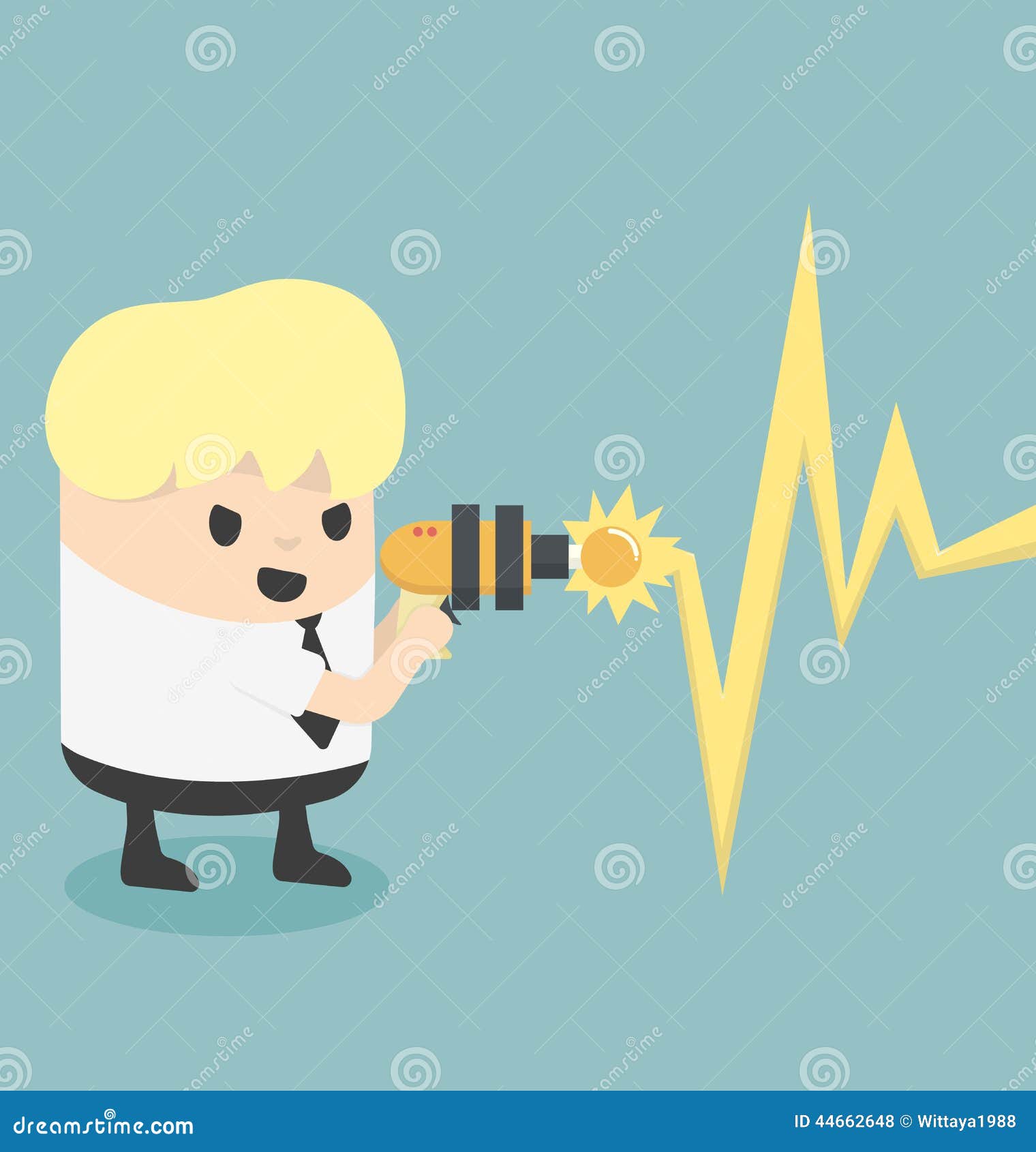 Destroy others idea stock vector. Illustration of danger - 44662648