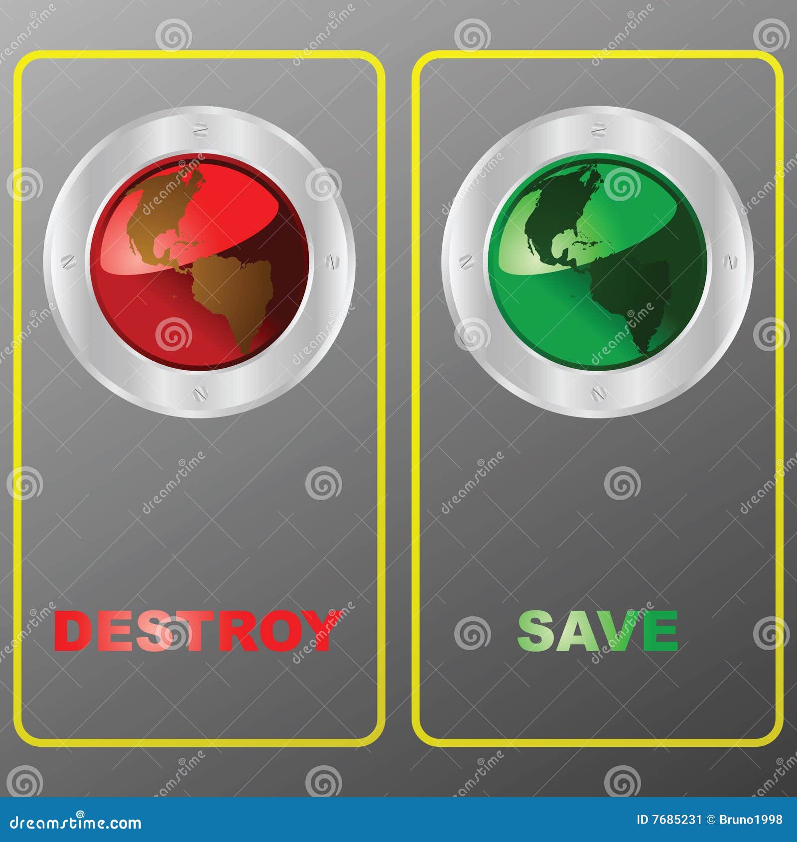 Destroy or save the planet stock vector. Illustration of environment ...