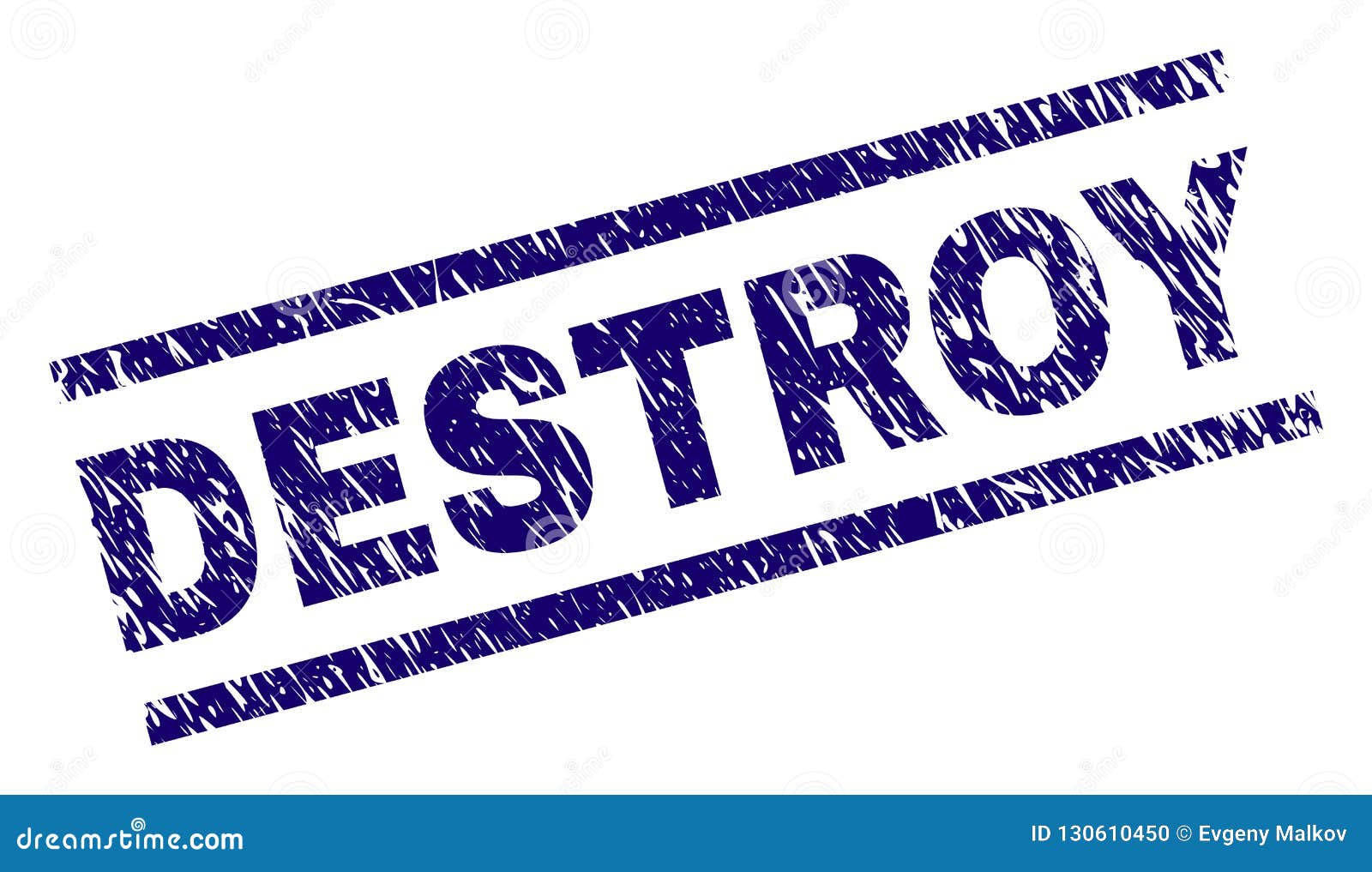 Scratched Textured DESTROY Stamp Seal Stock Vector - Illustration of ...