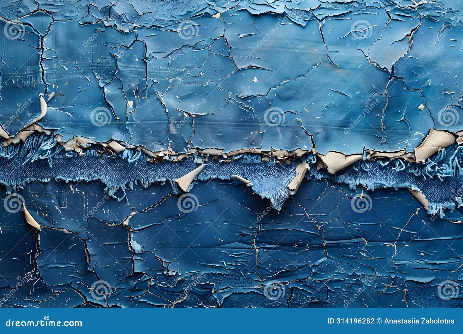 Concept Fashion, Destroyed Blue Jeans with Missing White Stripe Torn ...