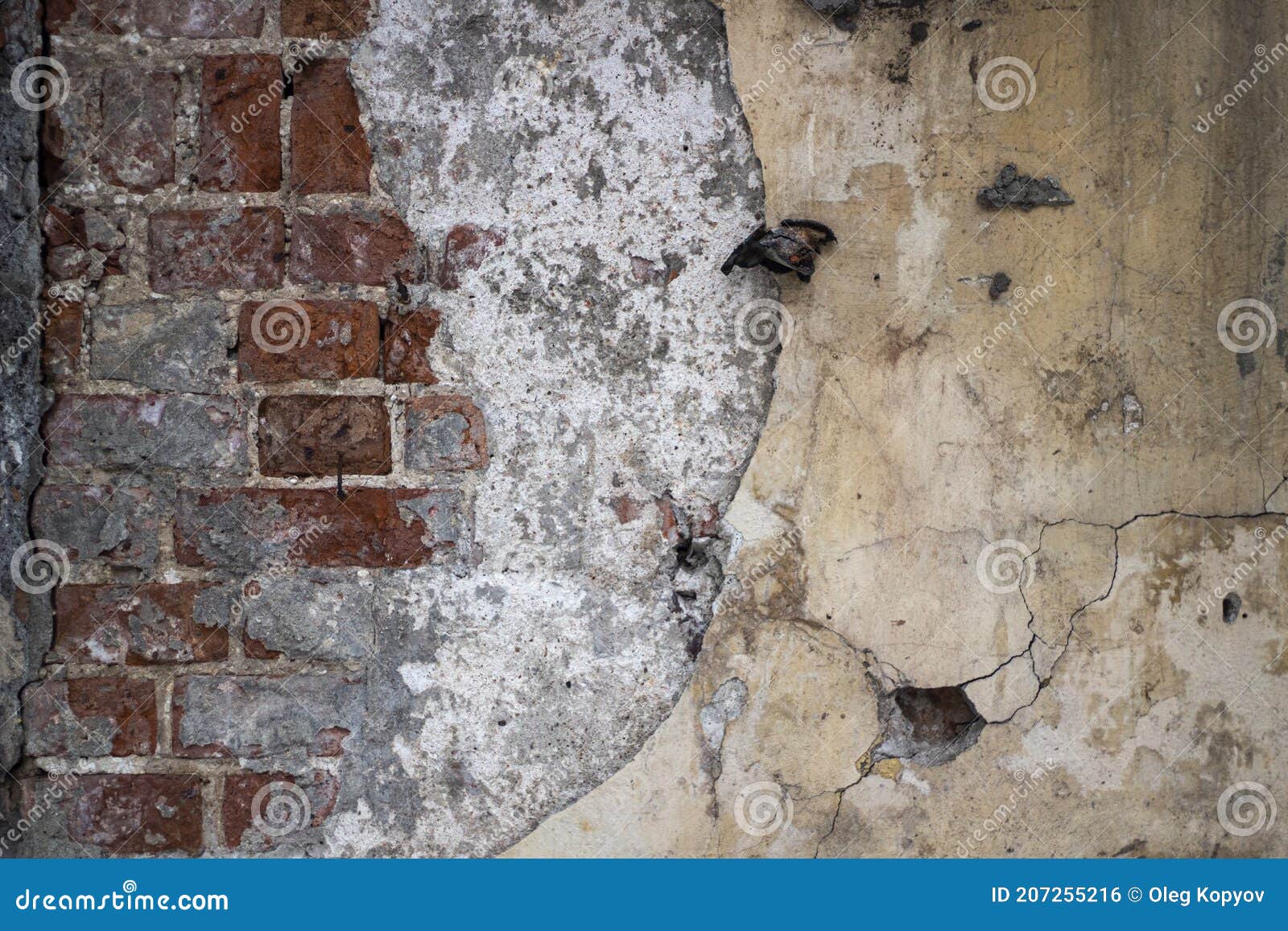 The Collapse Of The Plaster From The Wall, The Destruction Of The ...