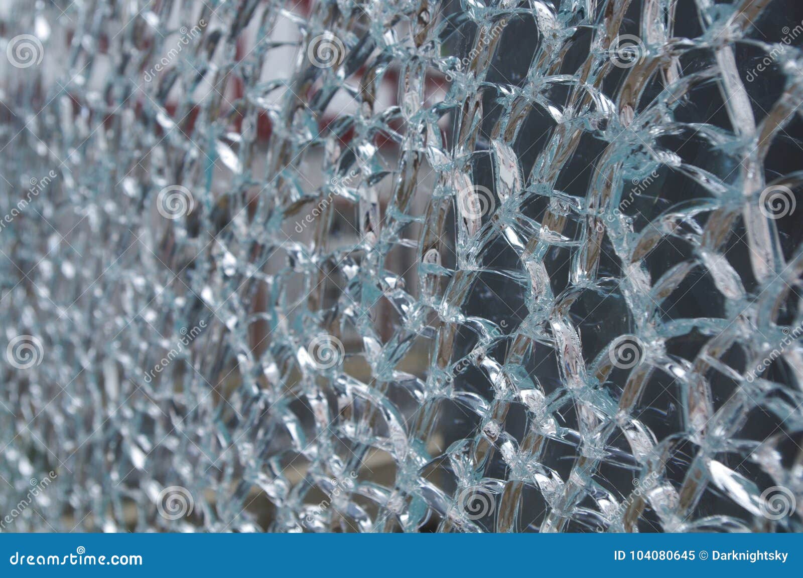 Destroyed and Broken Glass Window Stock Image - Image of glass ...