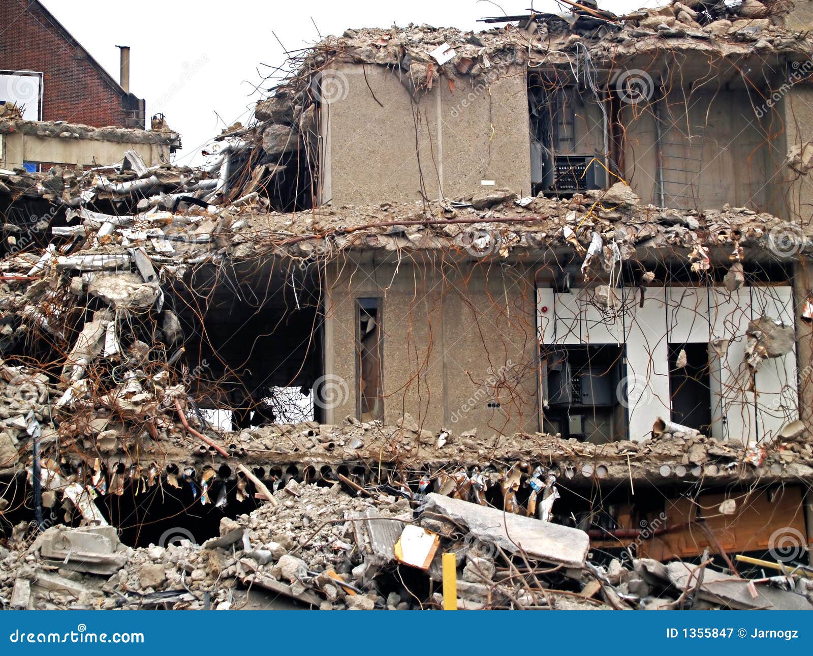 Destroyed Building Royalty Free Stock Photography - Image: 1355847
