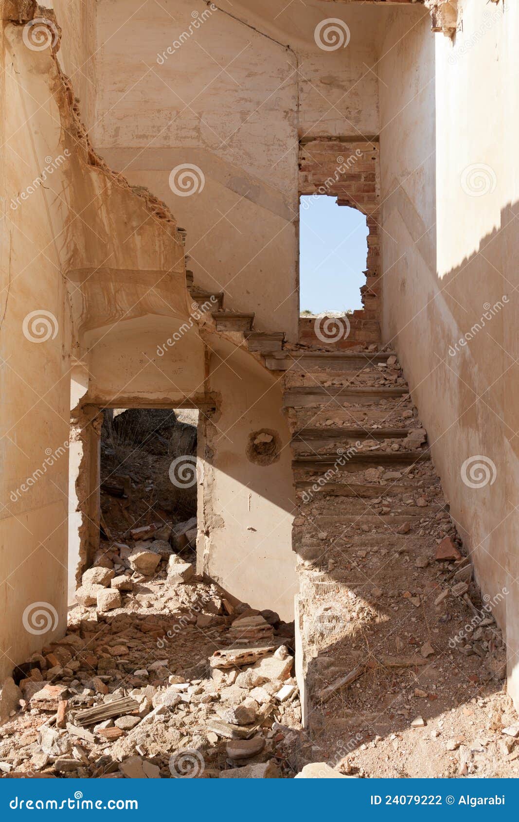 Destroyed building stock photo. Image of danger, damaged - 24079222