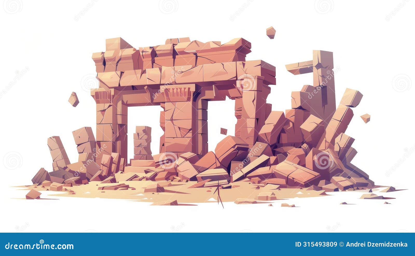 A Destroyed Building, Damaged Structure, Consequences of a Disaster ...