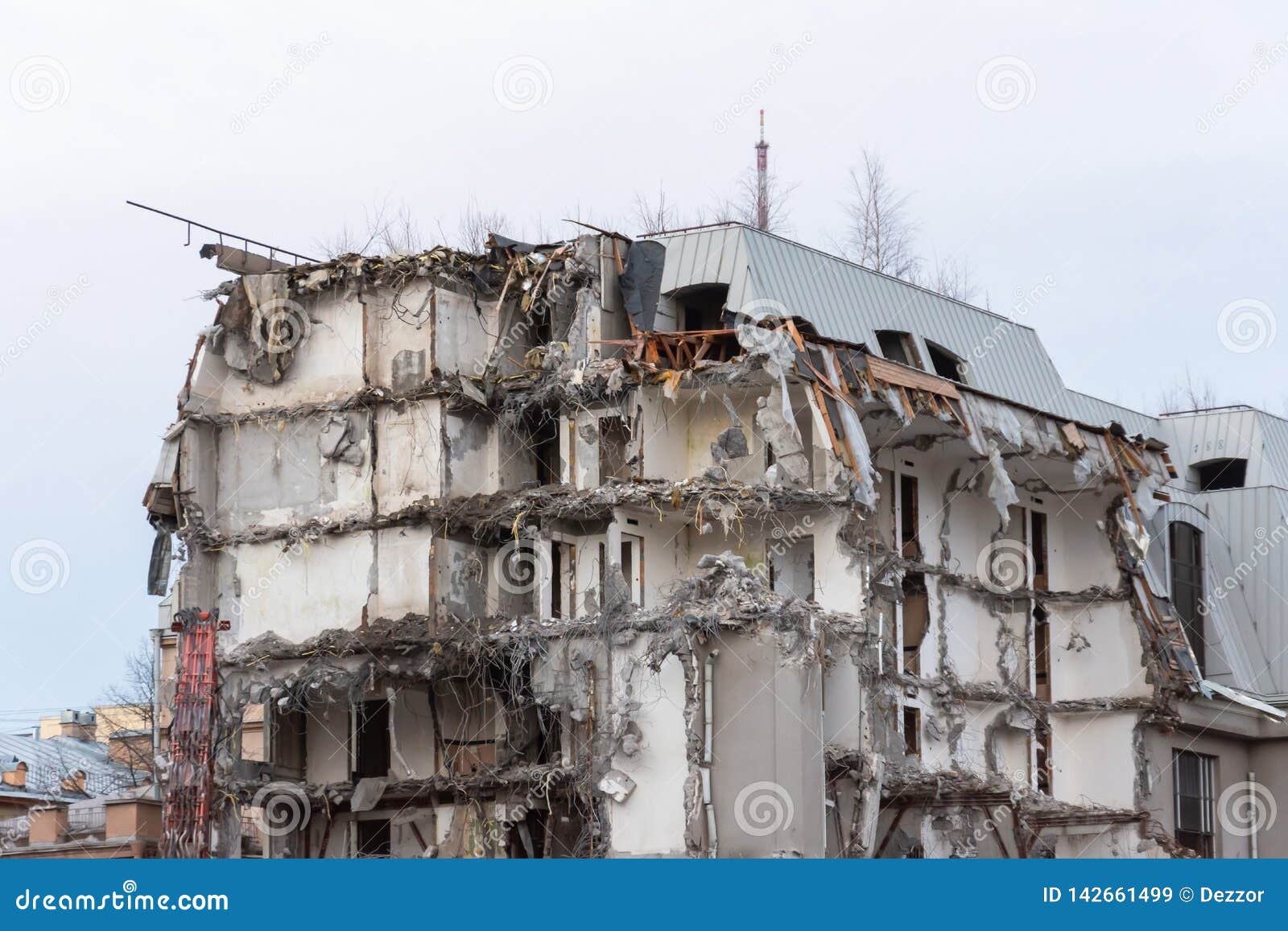 Destroyed Building after Demolition, Man-made Accident. Engineering and ...