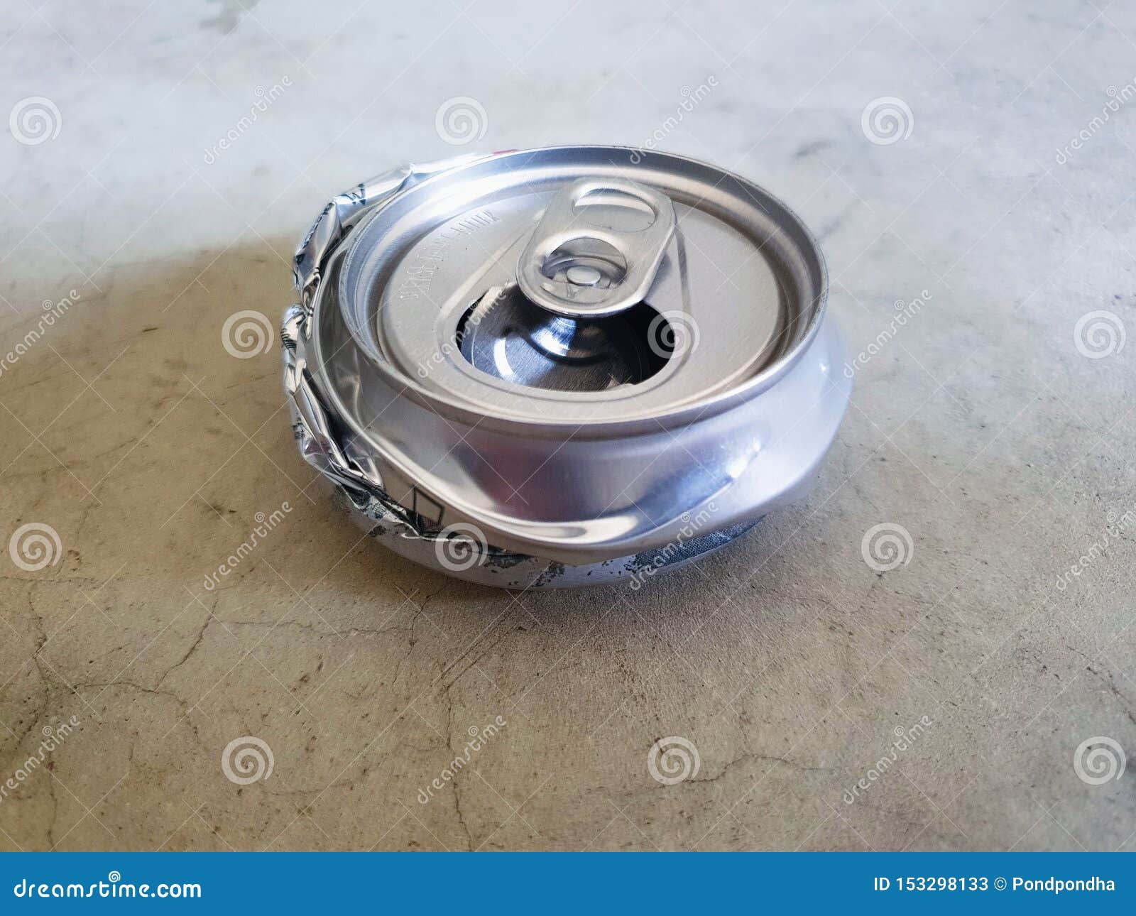 Destroyed Cans To Reduce Space in Garbage 01 Stock Image - Image of ...
