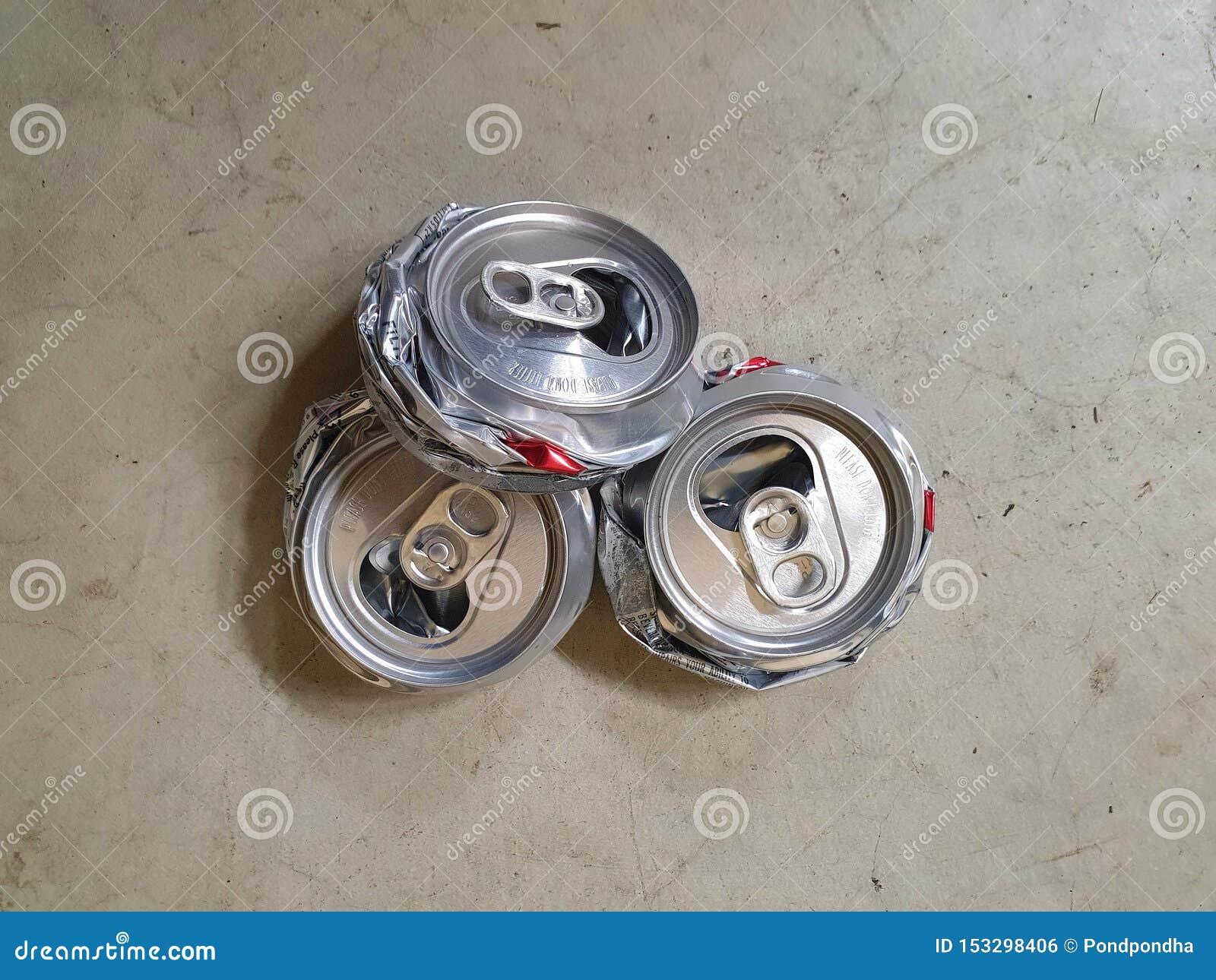Destroy Can for Reduce Space To Put in Garbage 06 Stock Photo - Image ...