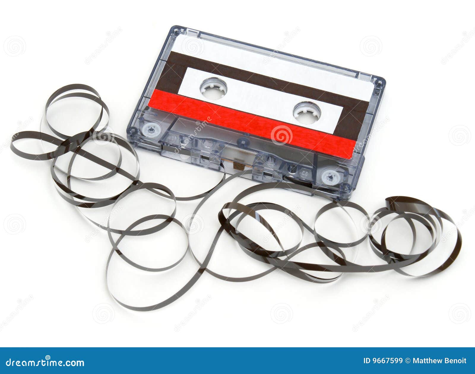 Destroyed Cassette stock image. Image of cassette, vintage - 9667599