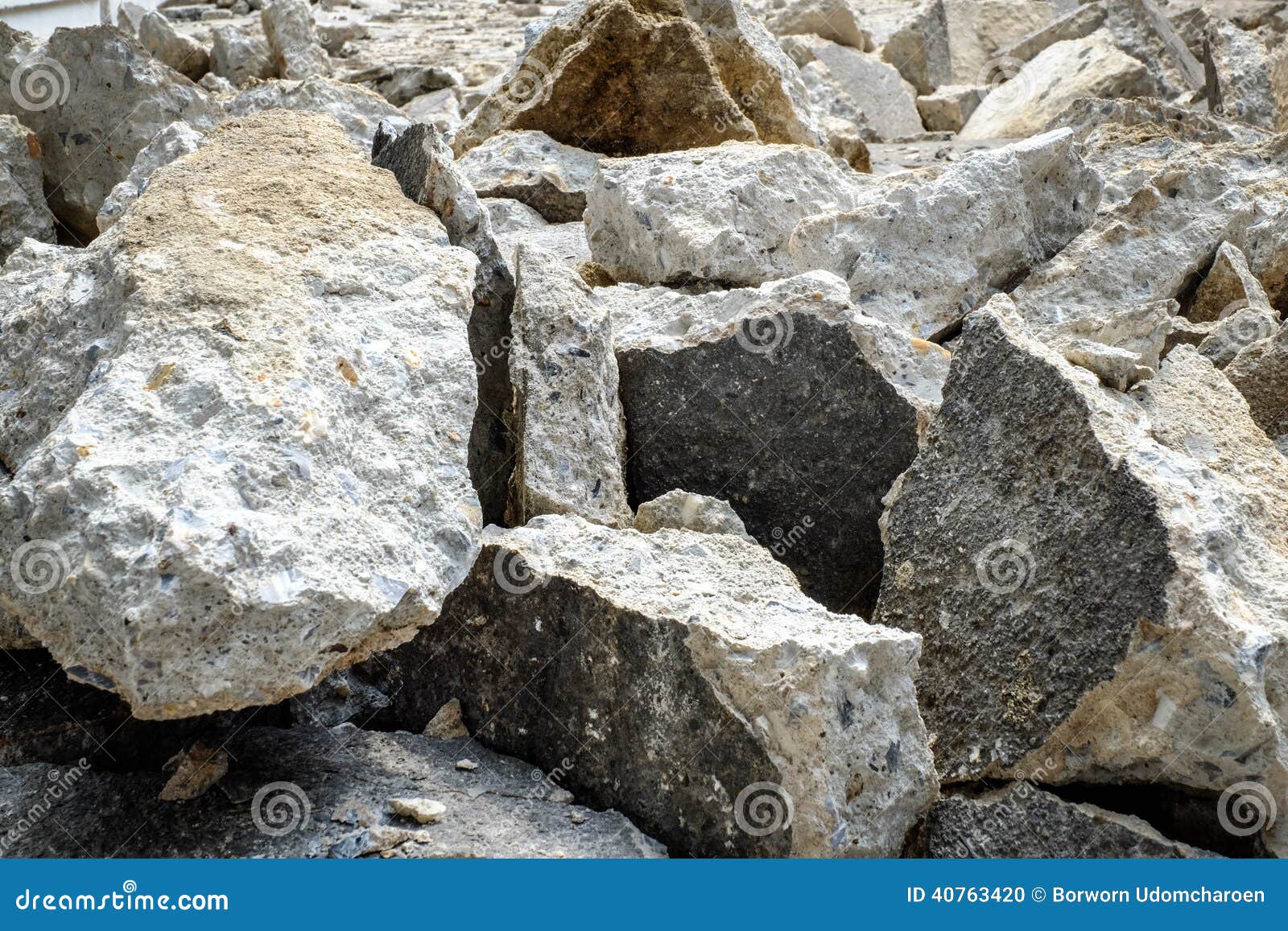 Destroyed concrete stock photo. Image of cracked, aged - 40763420