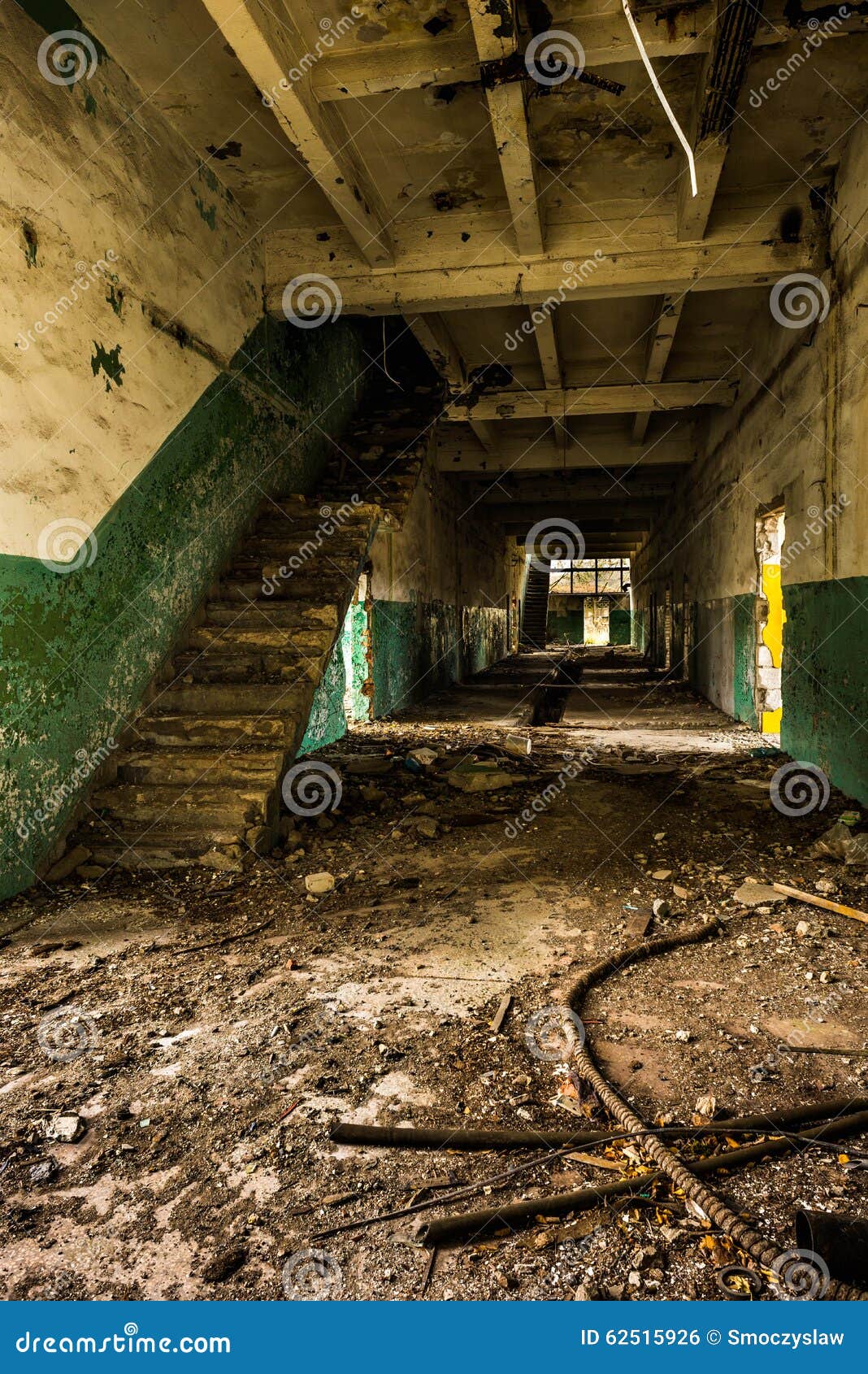 Destroyed factory stock photo. Image of industrial, warehouse - 62515926