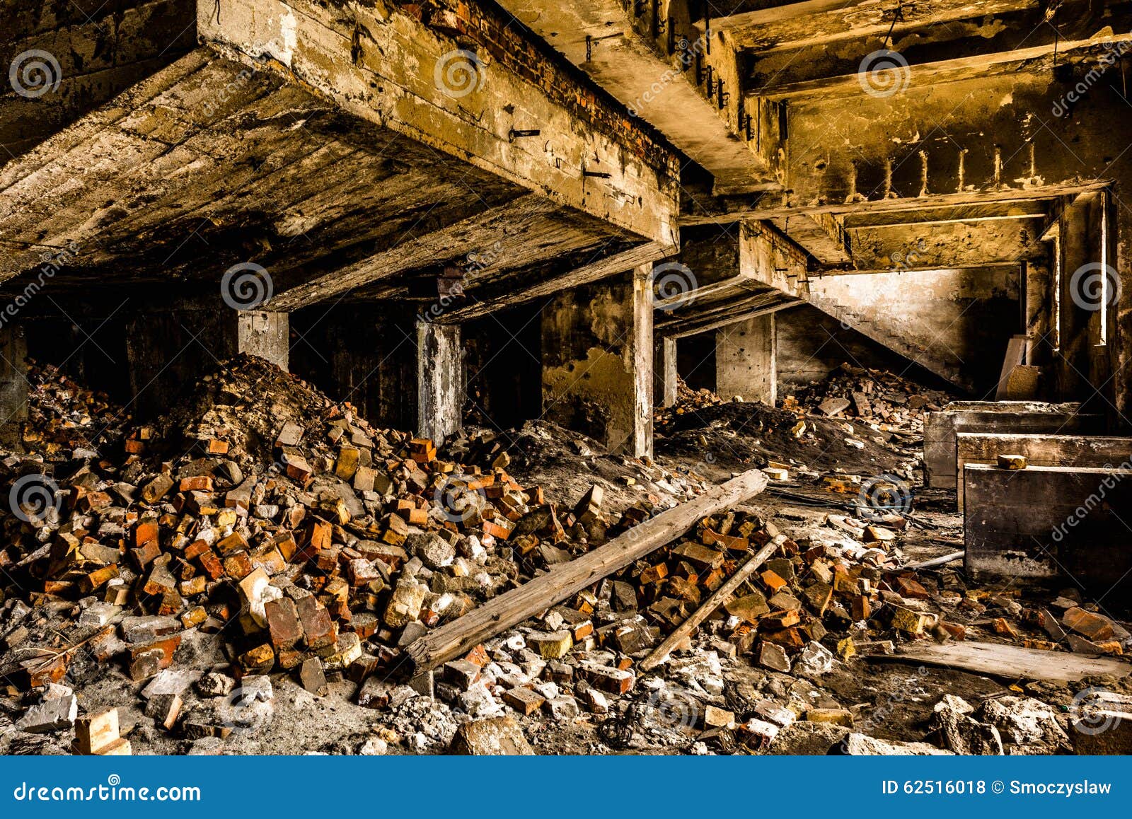 Destroyed factory stock photo. Image of grunge, destroyed - 62516018