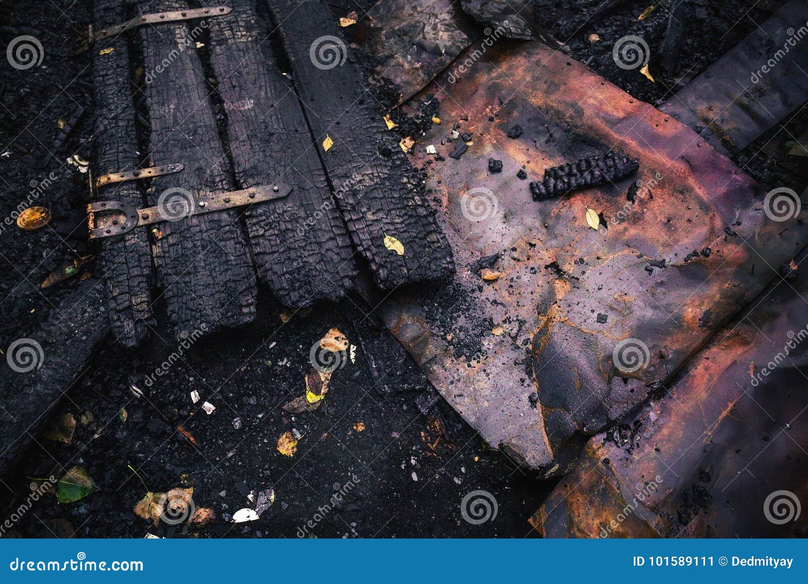 Destroyed by Fire Wooden Door Stock Image - Image of frame, burnt ...