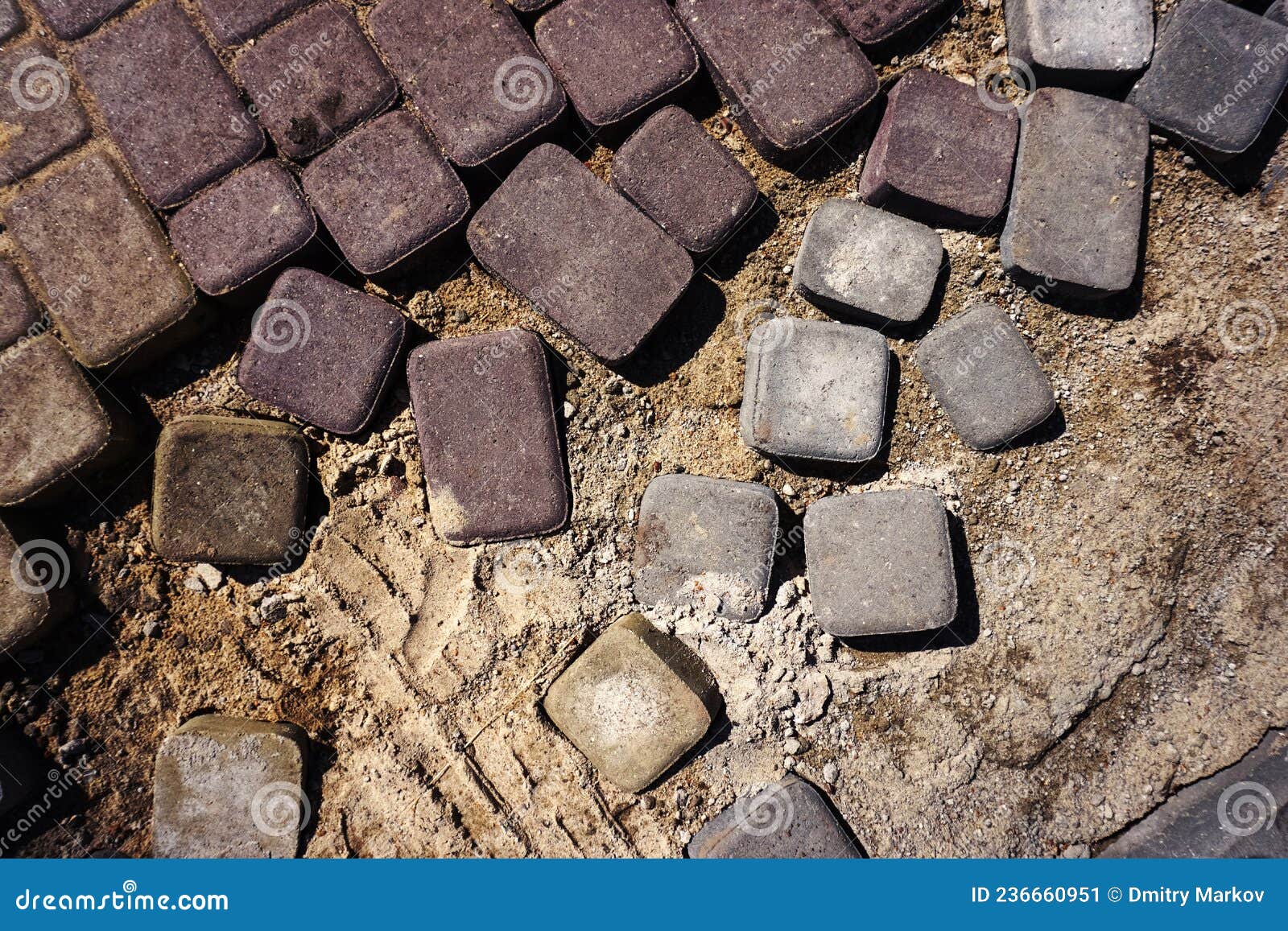 Destroyed Footpath. Poor Quality Work of the Contractor and Violation ...