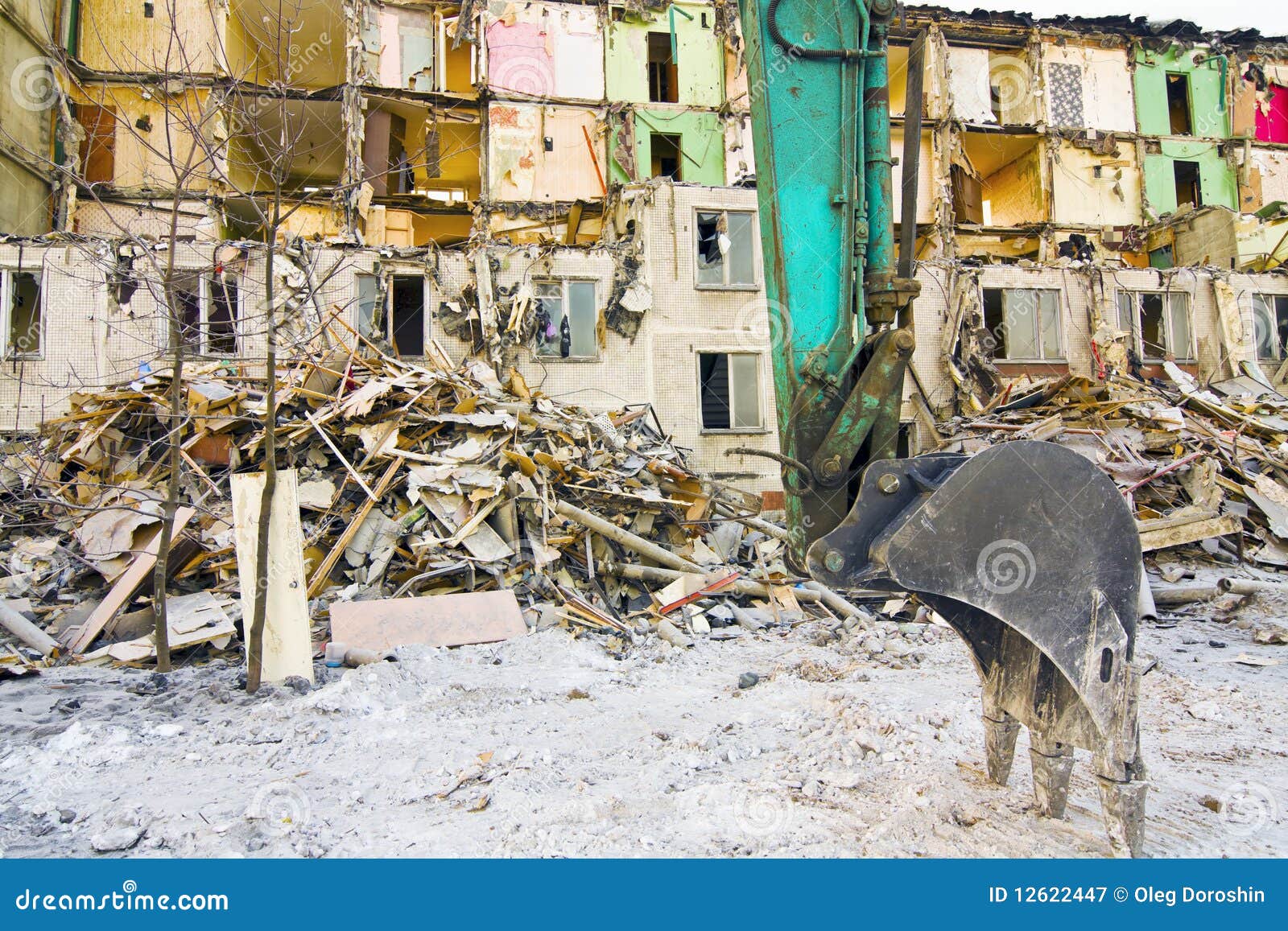 Destroyed home stock image. Image of destruction, demolition - 12622447
