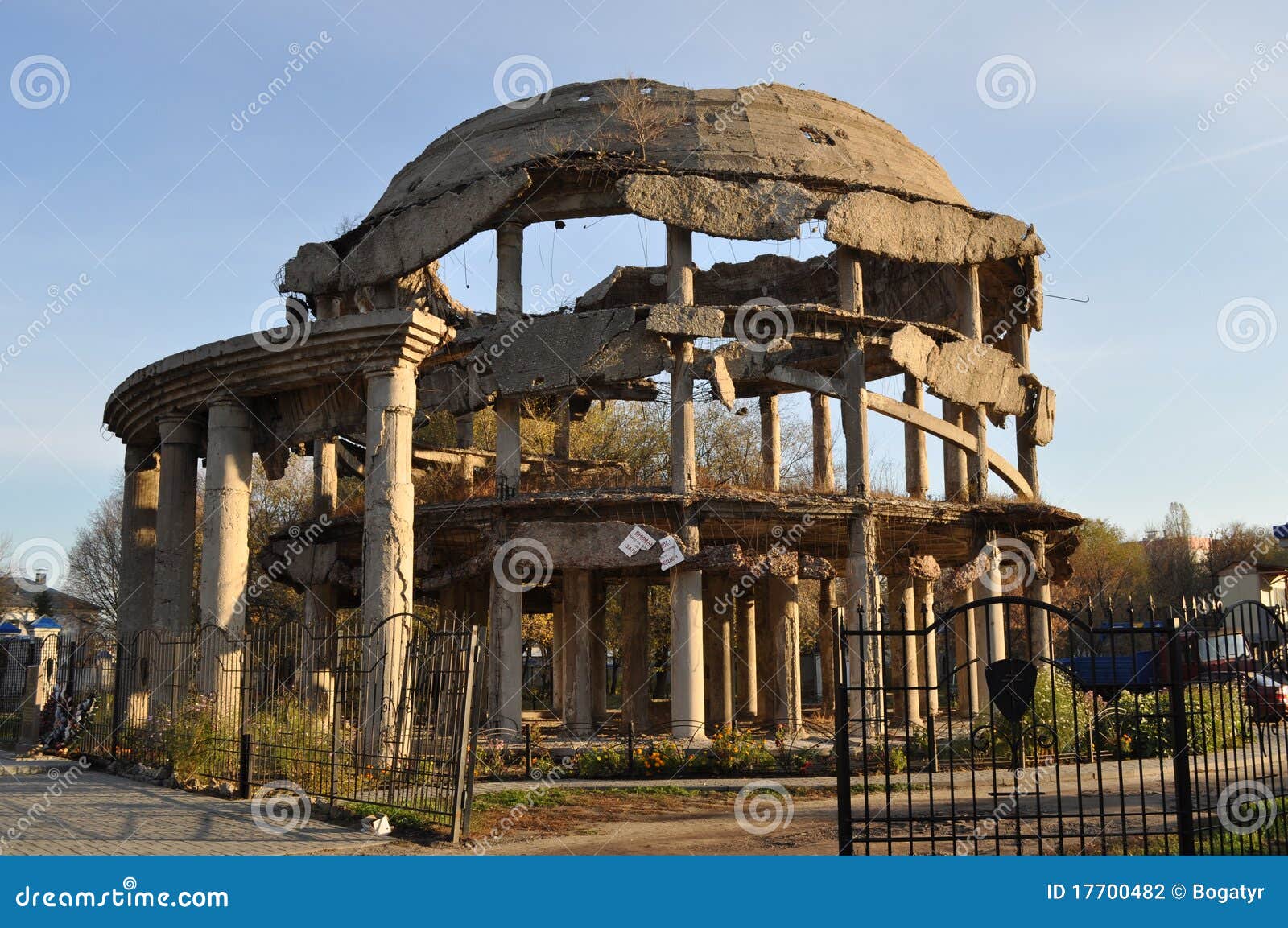 Destroyed hospital stock photo. Image of building, world - 17700482