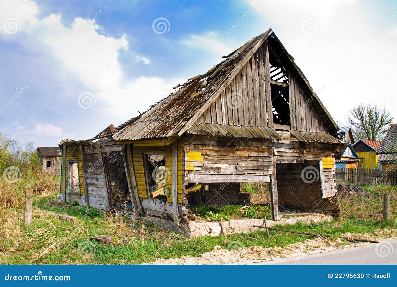 Destroyed house stock photo. Image of demolition, demolish - 22795630